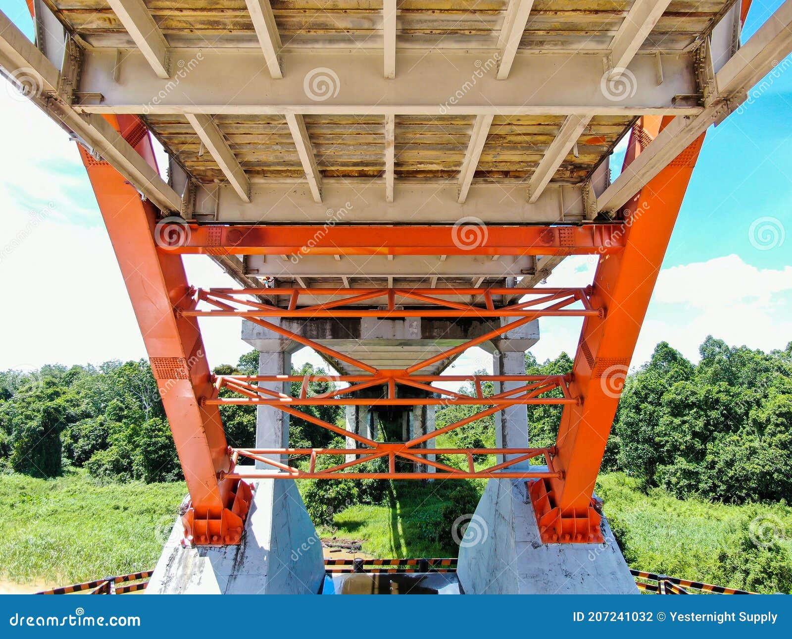 Bottom View of a Bridge stock photo. Image of noon, side - 207241032