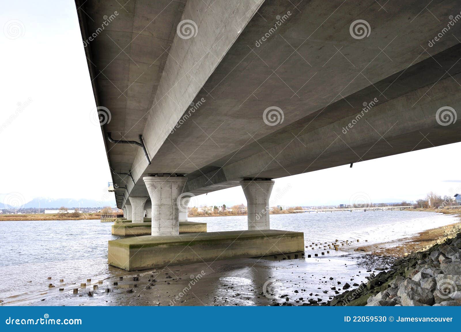 Bottom View of the bridge stock photo. Image of suspension - 22059530