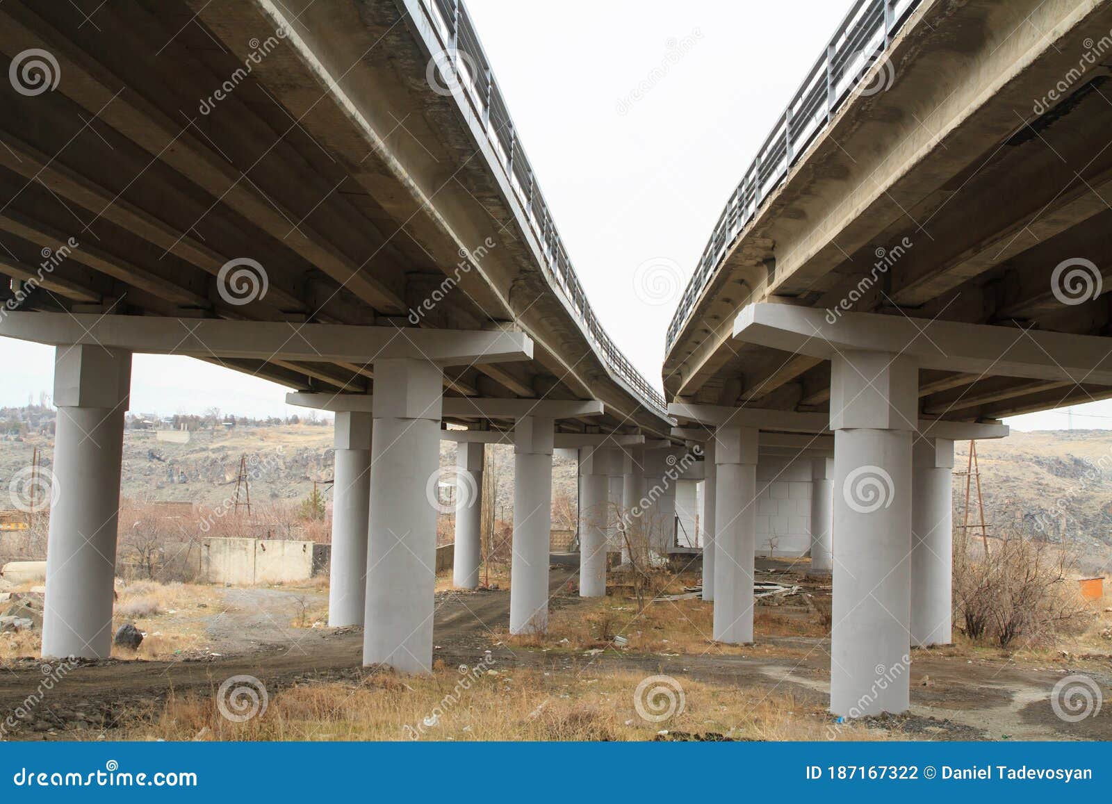 Bottom View on the Bridge stock photo. Image of black - 187167322