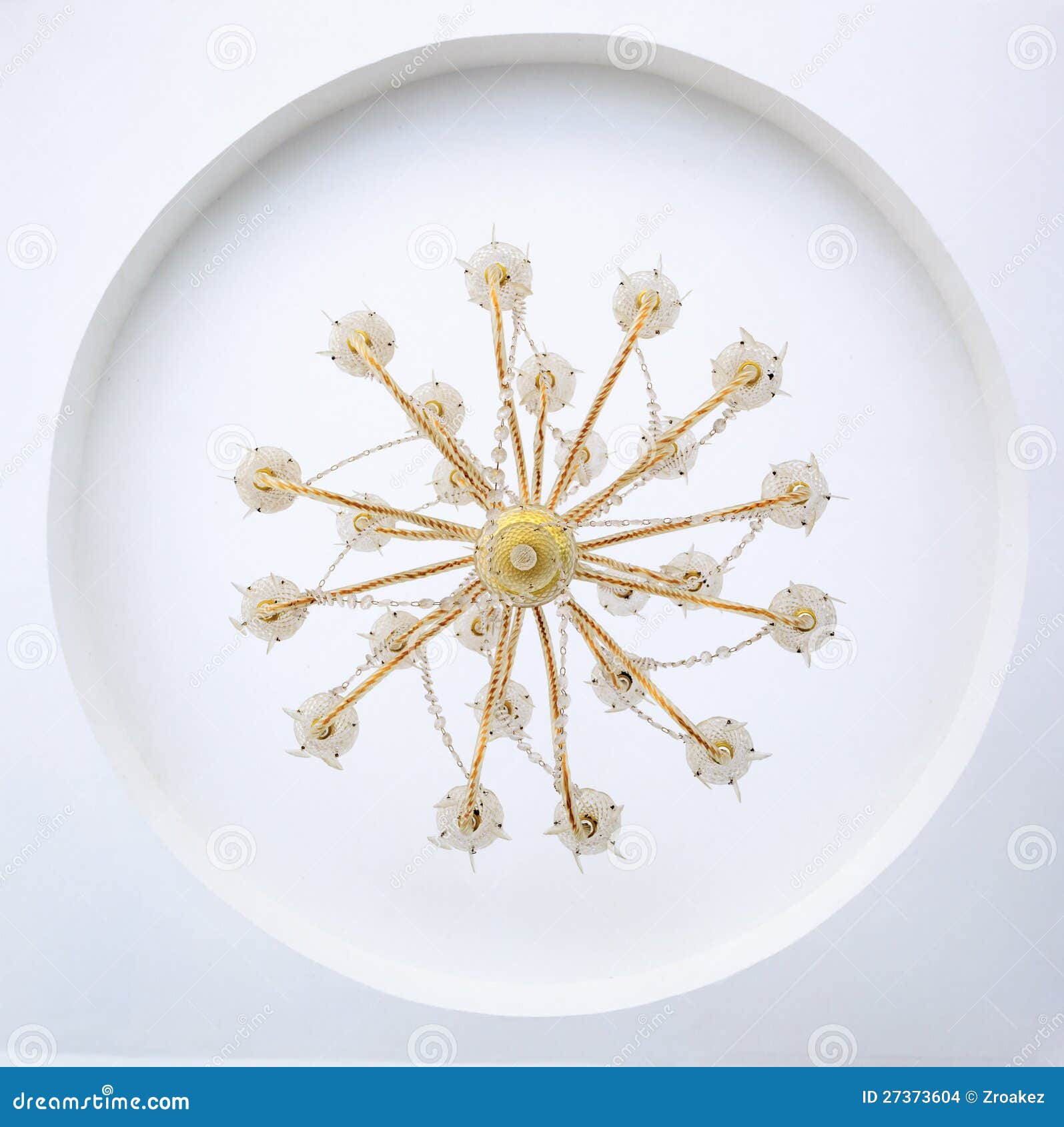 Bottom View of Classic Lamp Stock Photo - Image of elegant, detail ...