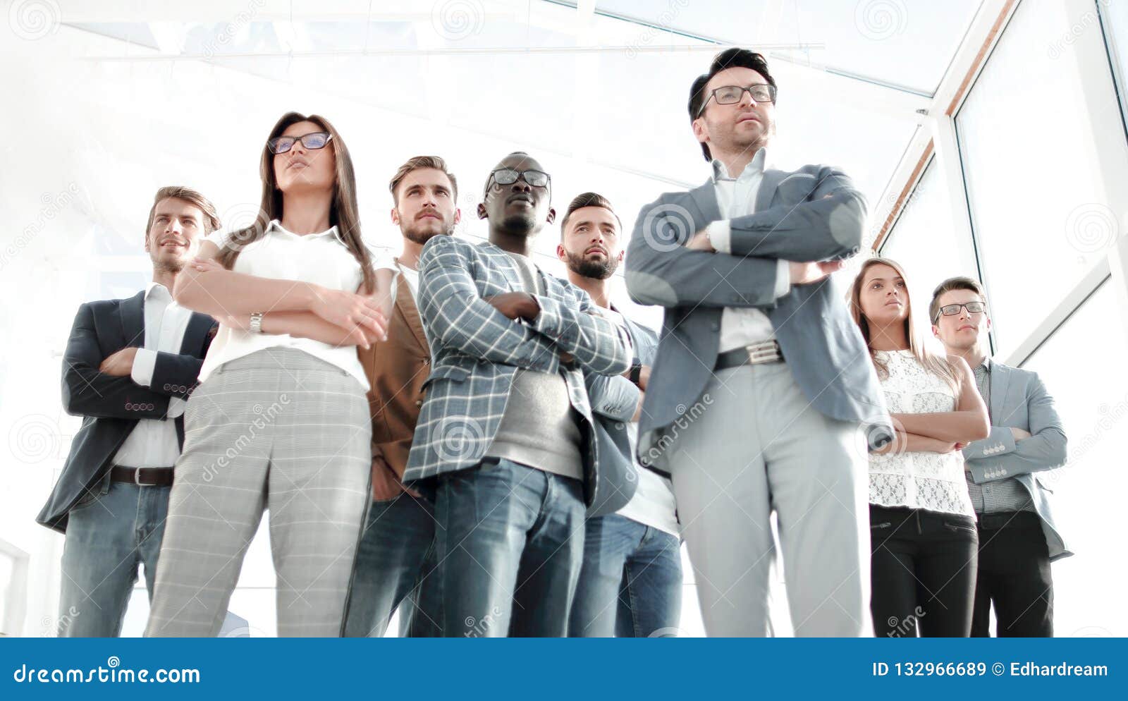 Bottom View.group of Confident Young People Stock Image - Image of ...