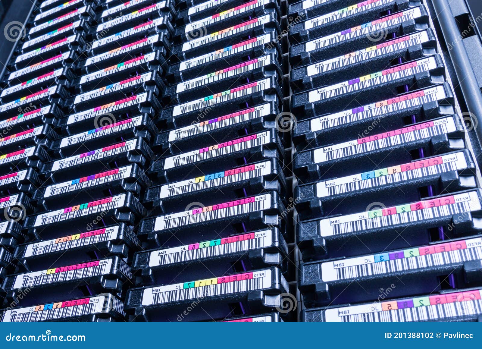 Bottom View of Hard Disk Cluster Inside a Rack - Data Storage Co Stock ...