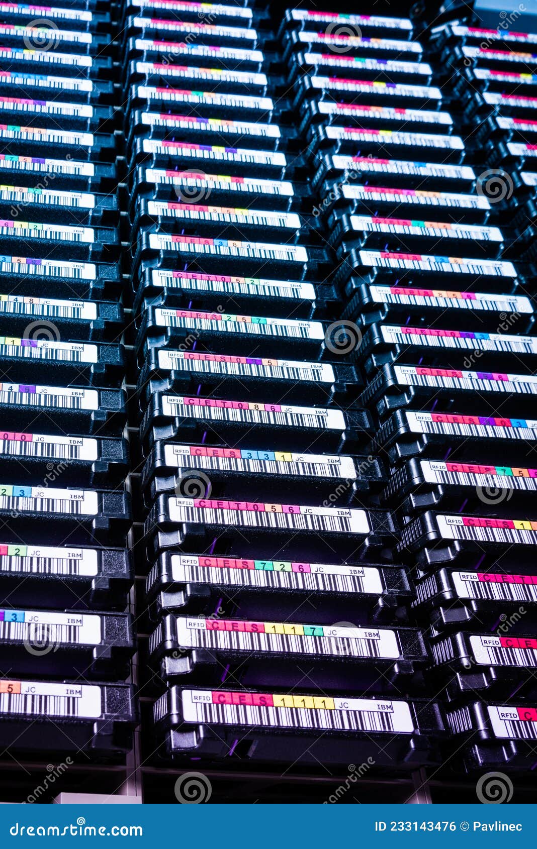 Bottom View of Hard Disk Cluster Inside a Rack - Data Storage Co Stock ...