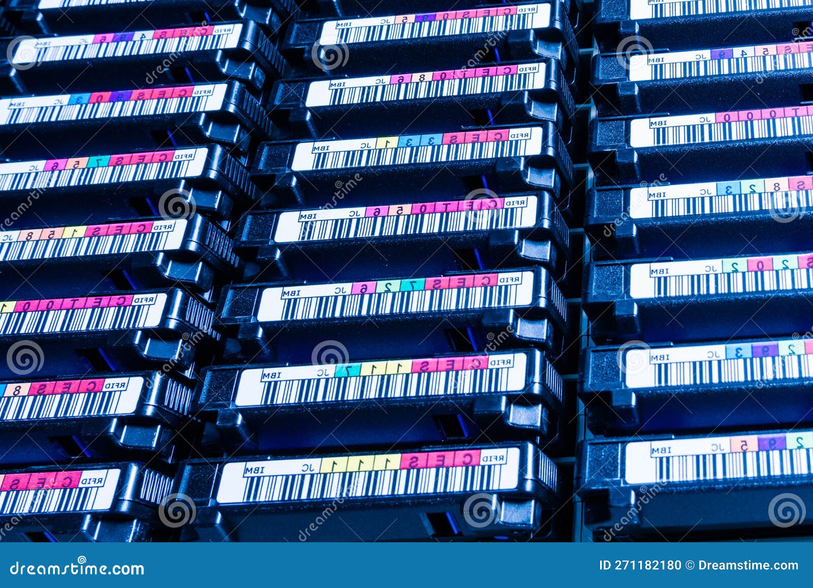 Bottom View of Hard Disk Cluster Inside a Rack Stock Photo - Image of ...