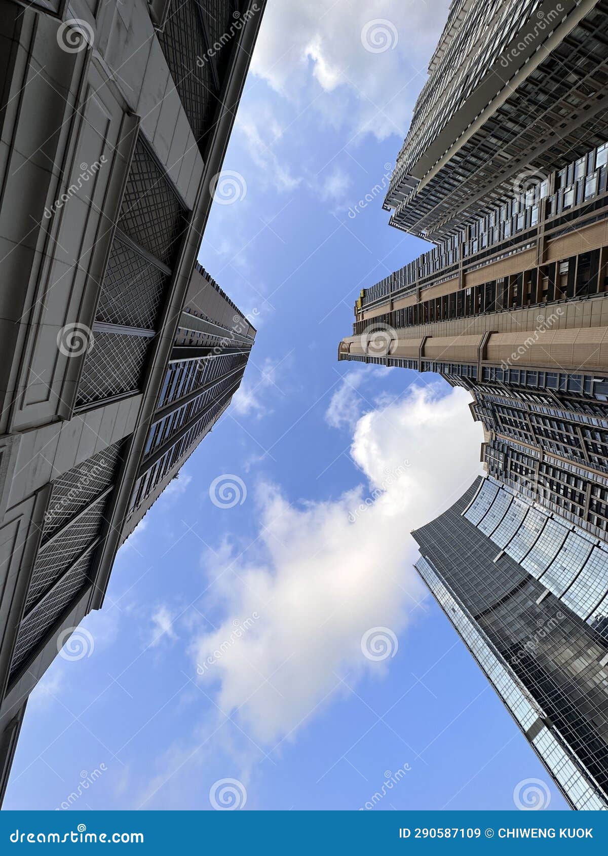 Bottom View of Hotel, Residential Building, Skyscraper Stock Image ...