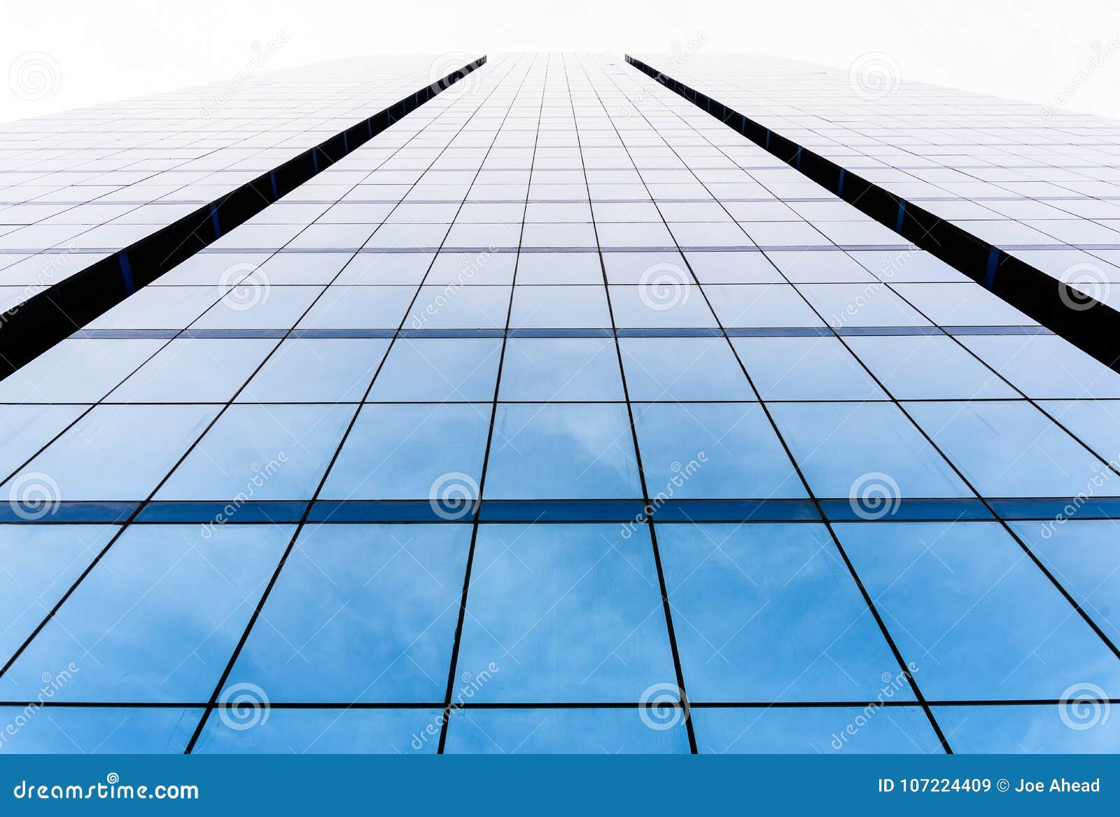Bottom View of Office Building Window Close Up with Sunrise, Ref Stock ...