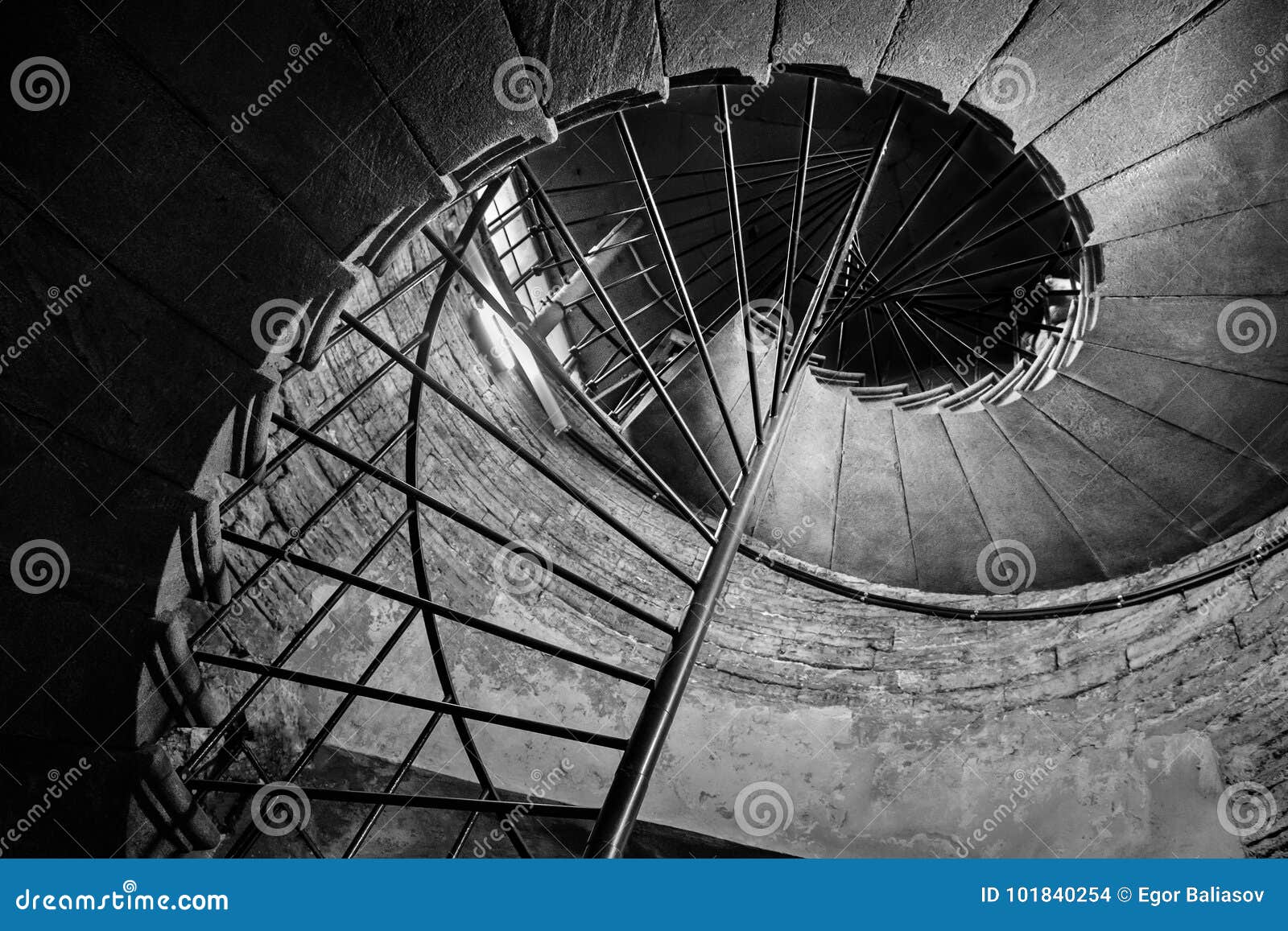 Bottom View of the Staircase Stock Photo - Image of urban, pipes: 101840254