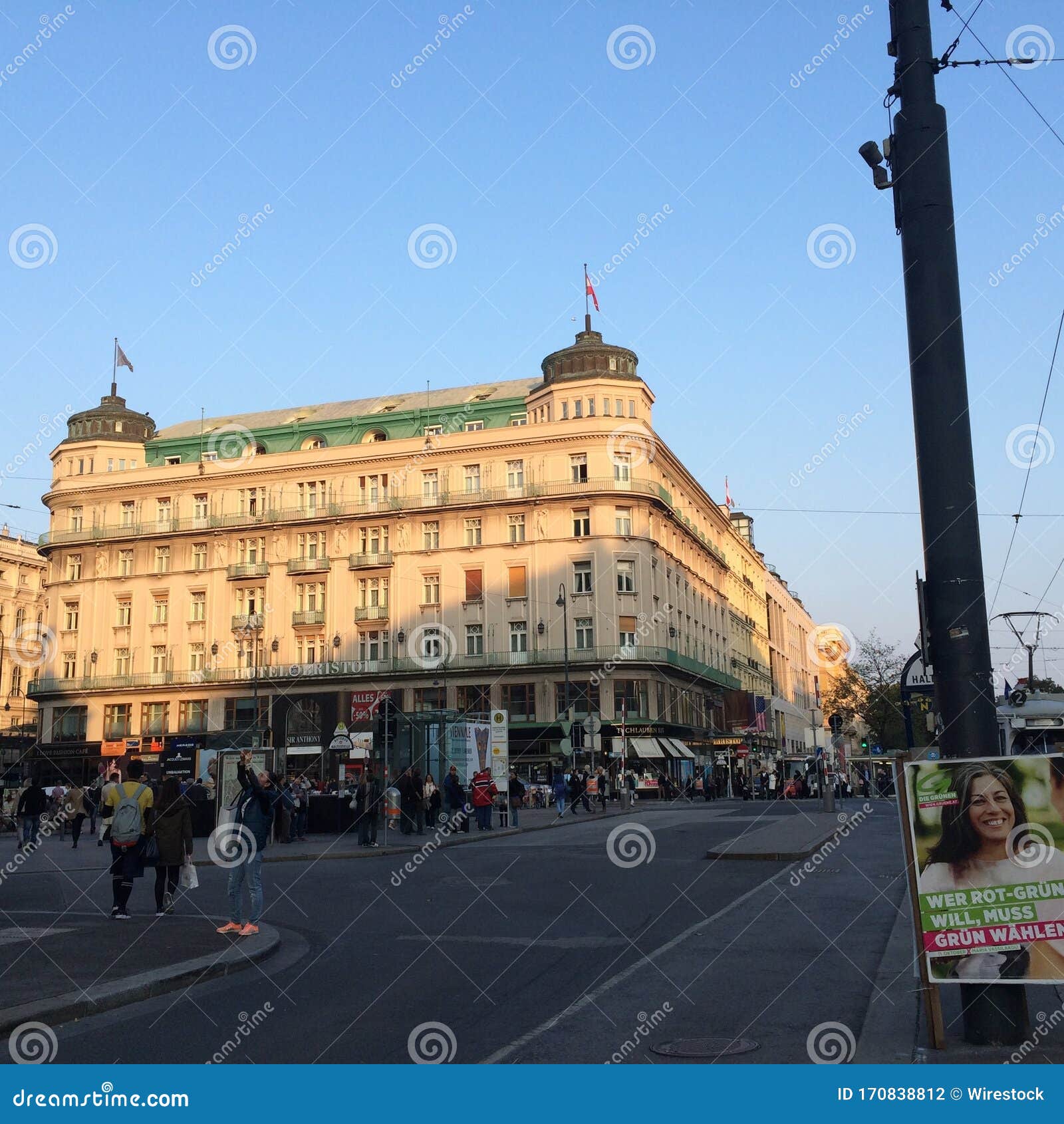 Augarten Public Park With Obere Augartenstrasse Tower Editorial Photo ...