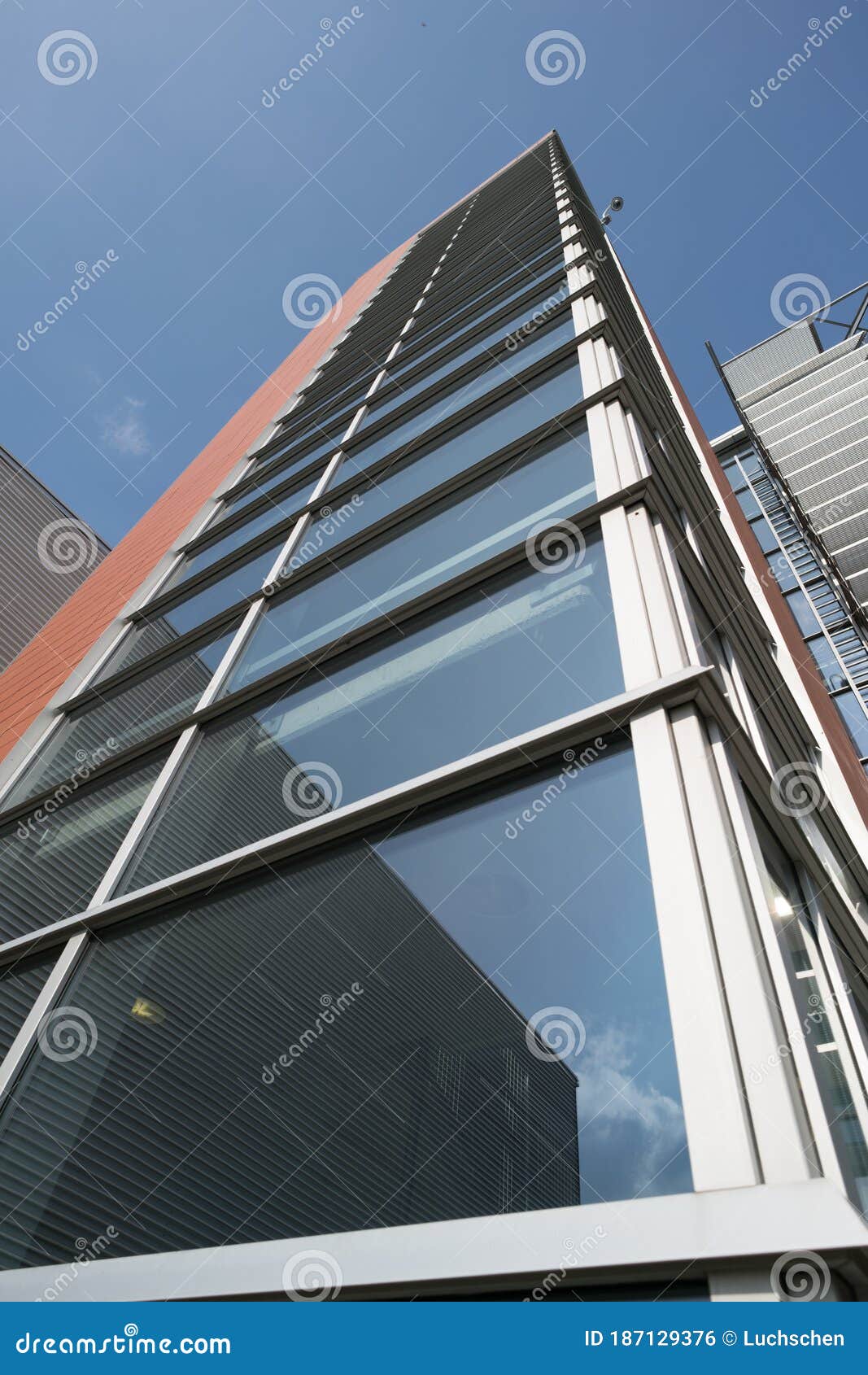 Bottom View of a Skyscraper Stock Photo - Image of urban, business ...