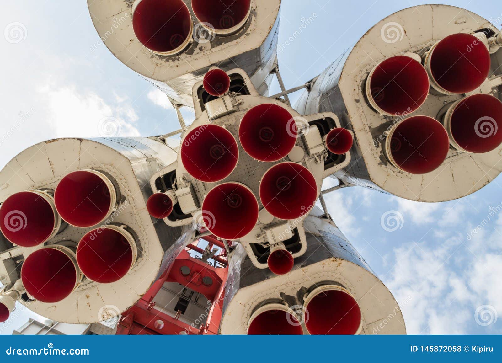 Bottom View of Space Rocket Nozzles Editorial Stock Photo - Image of ...