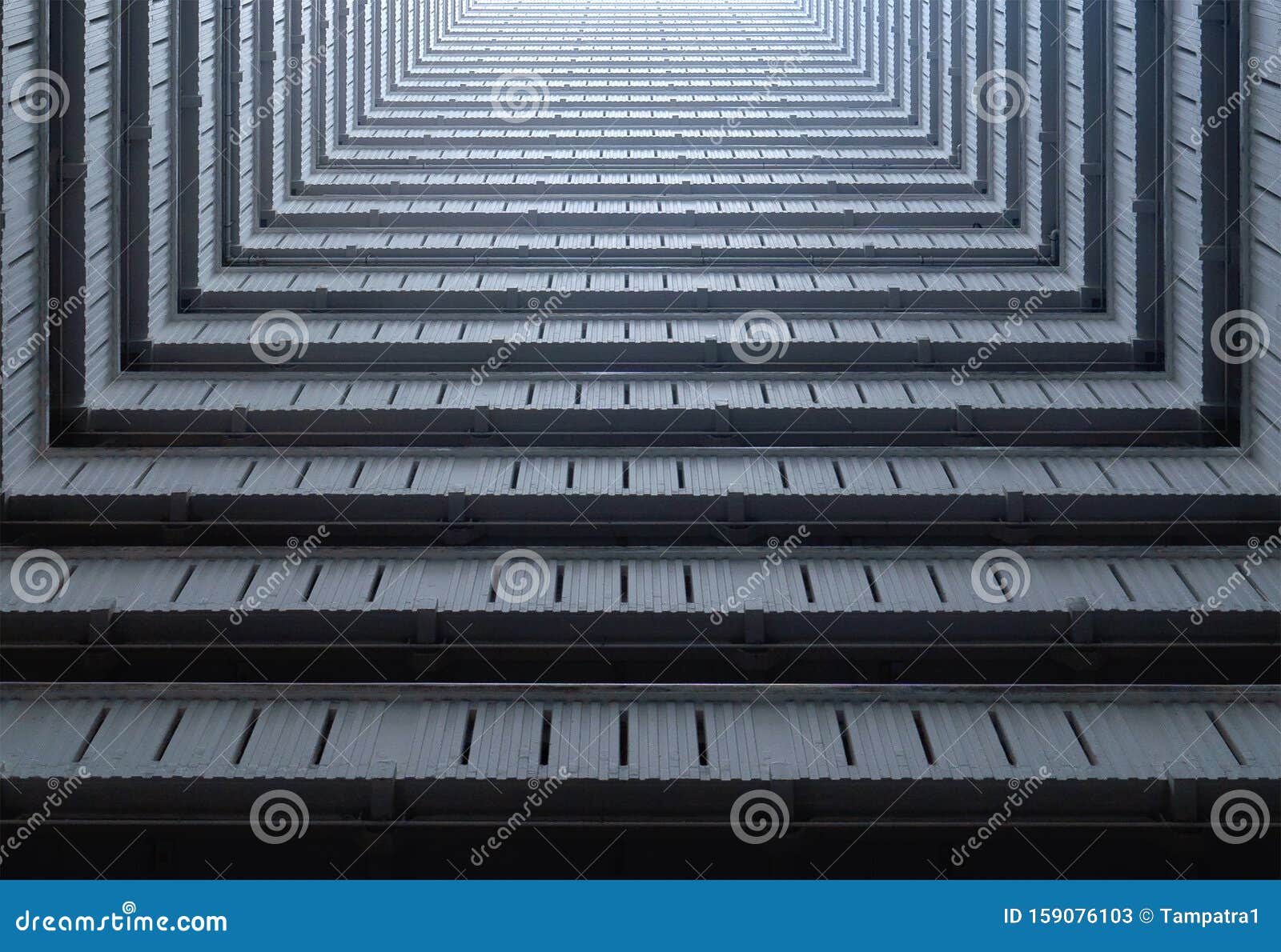 Bottom View of Stack Building Floors with Copy Space for Construction ...