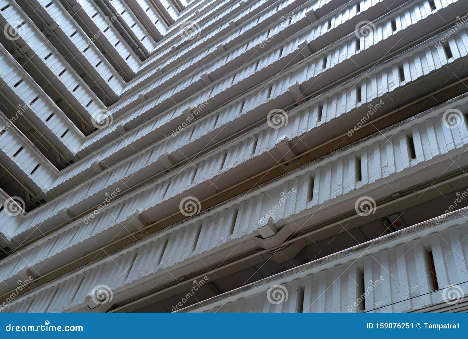 Bottom View of Stack Building Floors with Copy Space for Construction ...