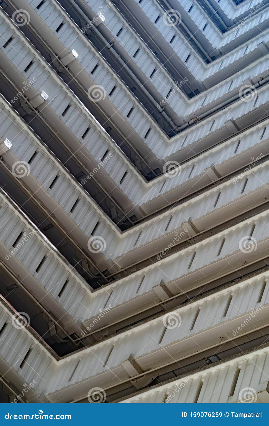 Bottom View of Stack Building Floors with Copy Space for Construction ...