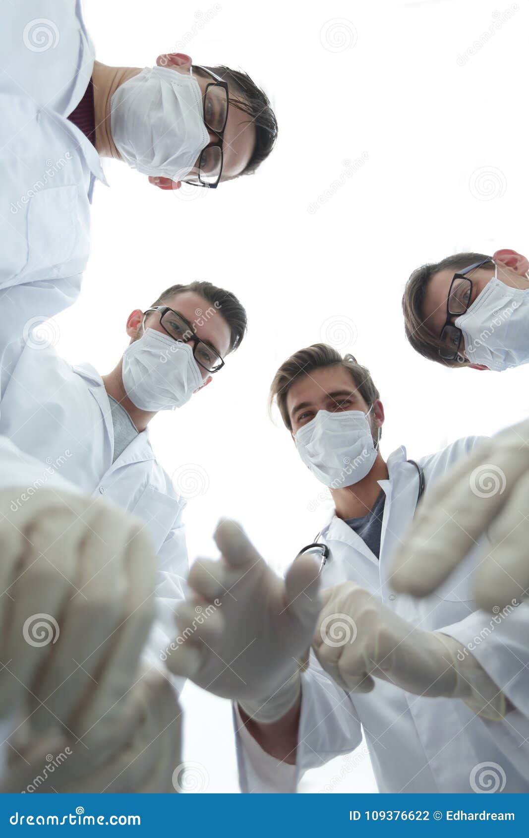 Bottom View.surgical Team at Work Stock Photo - Image of professional ...