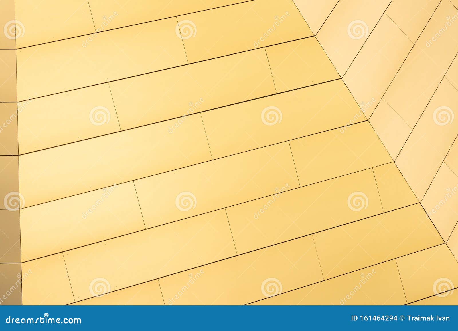 Bottom View of Warm Yellow Color Tiled Wall of Pyramid Structure Stock ...