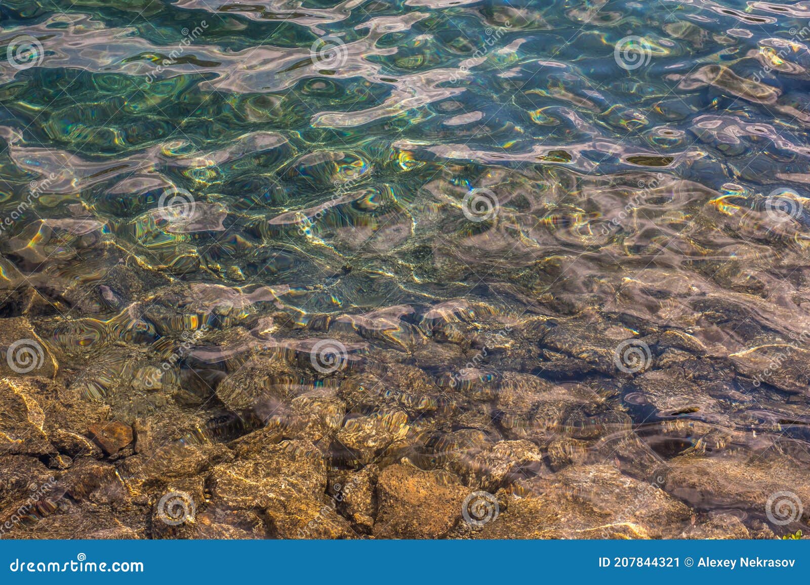 Bottom Visible through Clear Water Stock Image - Image of natural ...