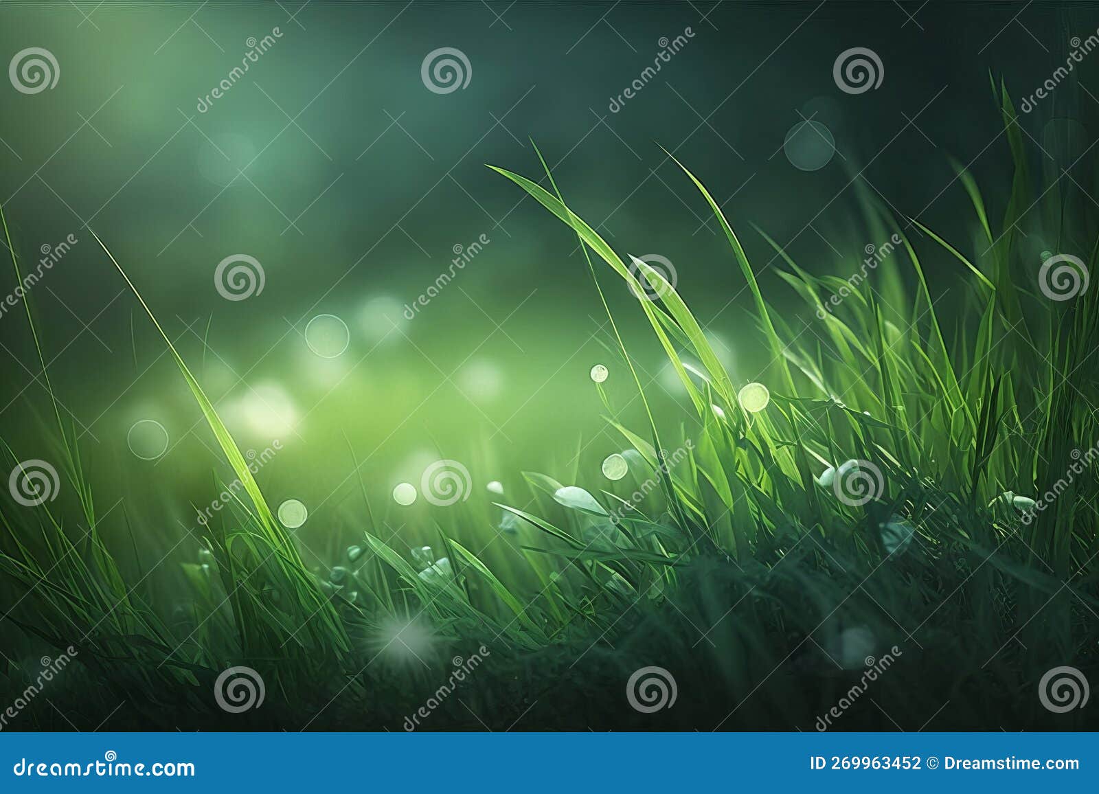 The Bottom of the Wallpaper is a Dense Light Green Lawn Stock ...