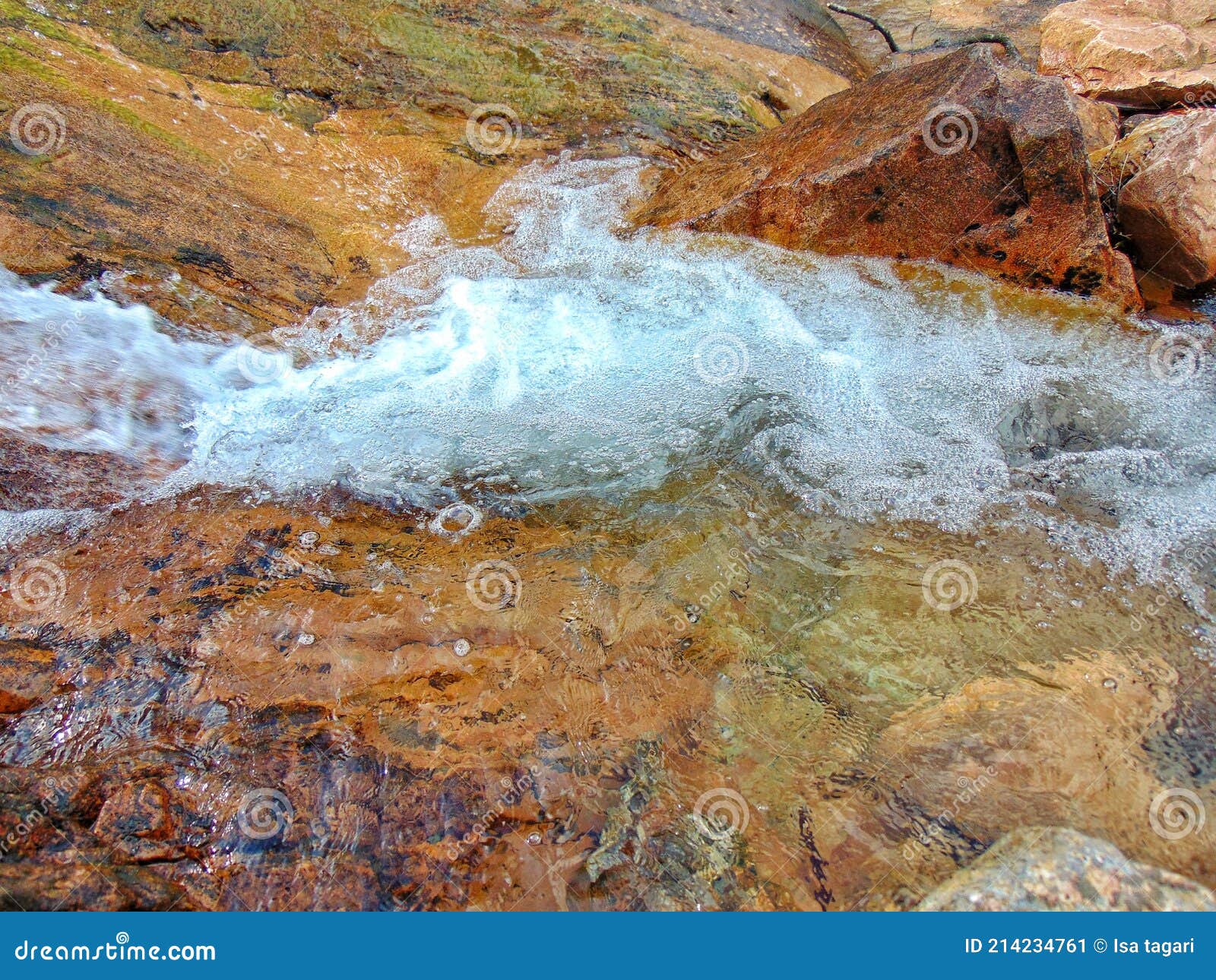 Bottom of a waterfall stock image. Image of waterfall - 214234761