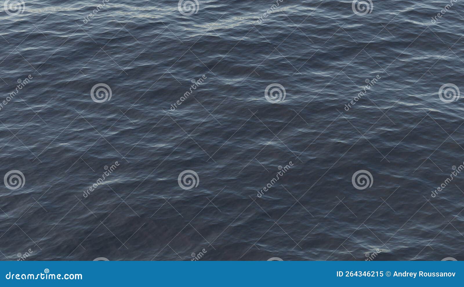 Bottomless Endless Ocean. 3d Render. Stock Illustration - Illustration ...