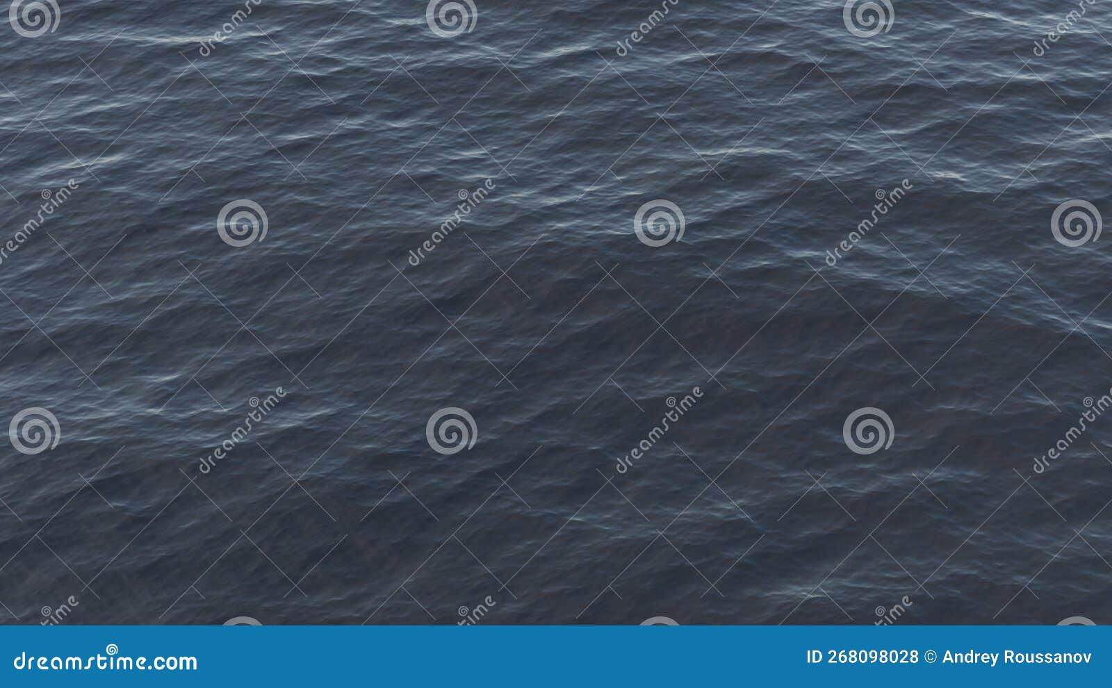 Bottomless Endless Ocean. 3d Render. Stock Illustration - Illustration ...