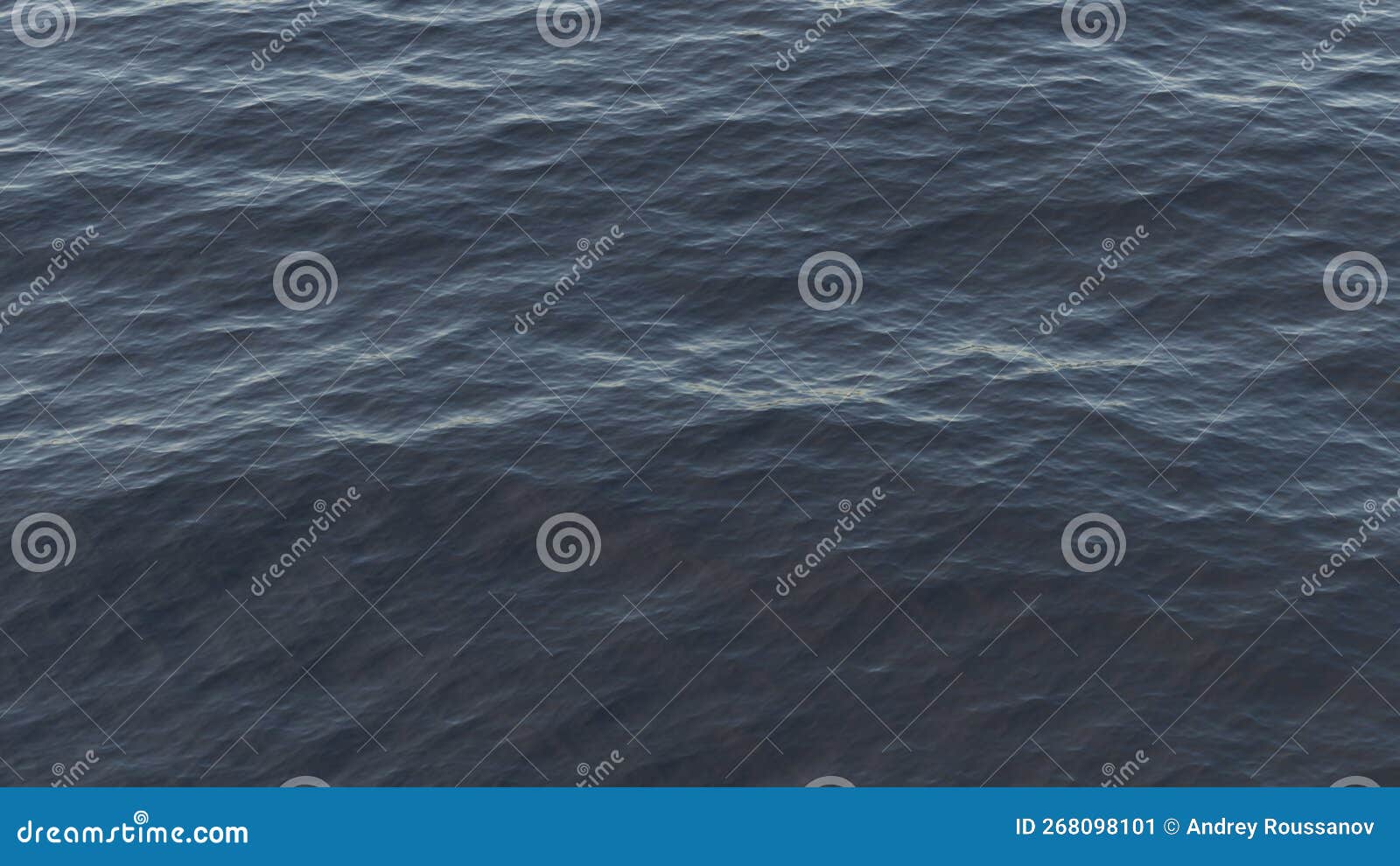 Bottomless Endless Ocean. 3d Render. Stock Illustration - Illustration ...