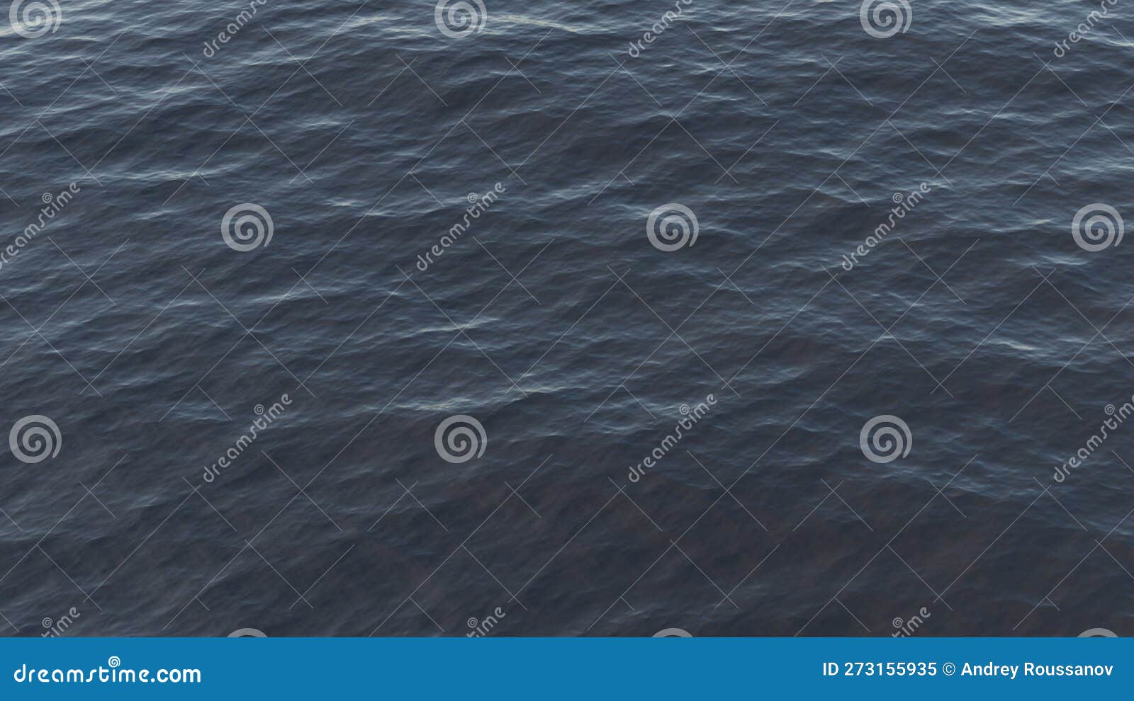 Bottomless Endless Ocean. 3d Render. Stock Illustration - Illustration ...