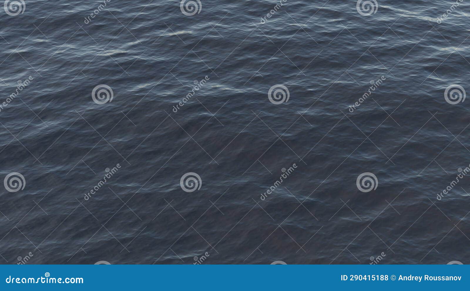 Bottomless Endless Ocean. 3d Render. Stock Illustration - Illustration ...