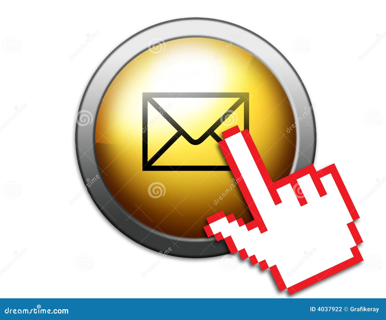 Botton of mail stock illustration. Illustration of shiny - 4037922