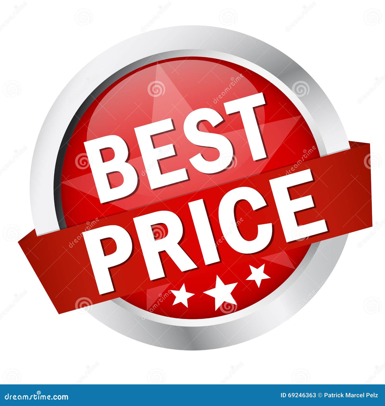 Bottone Con Il MIGLIORE PREZZO Dell'insegna Illustrazione Vettoriale ...