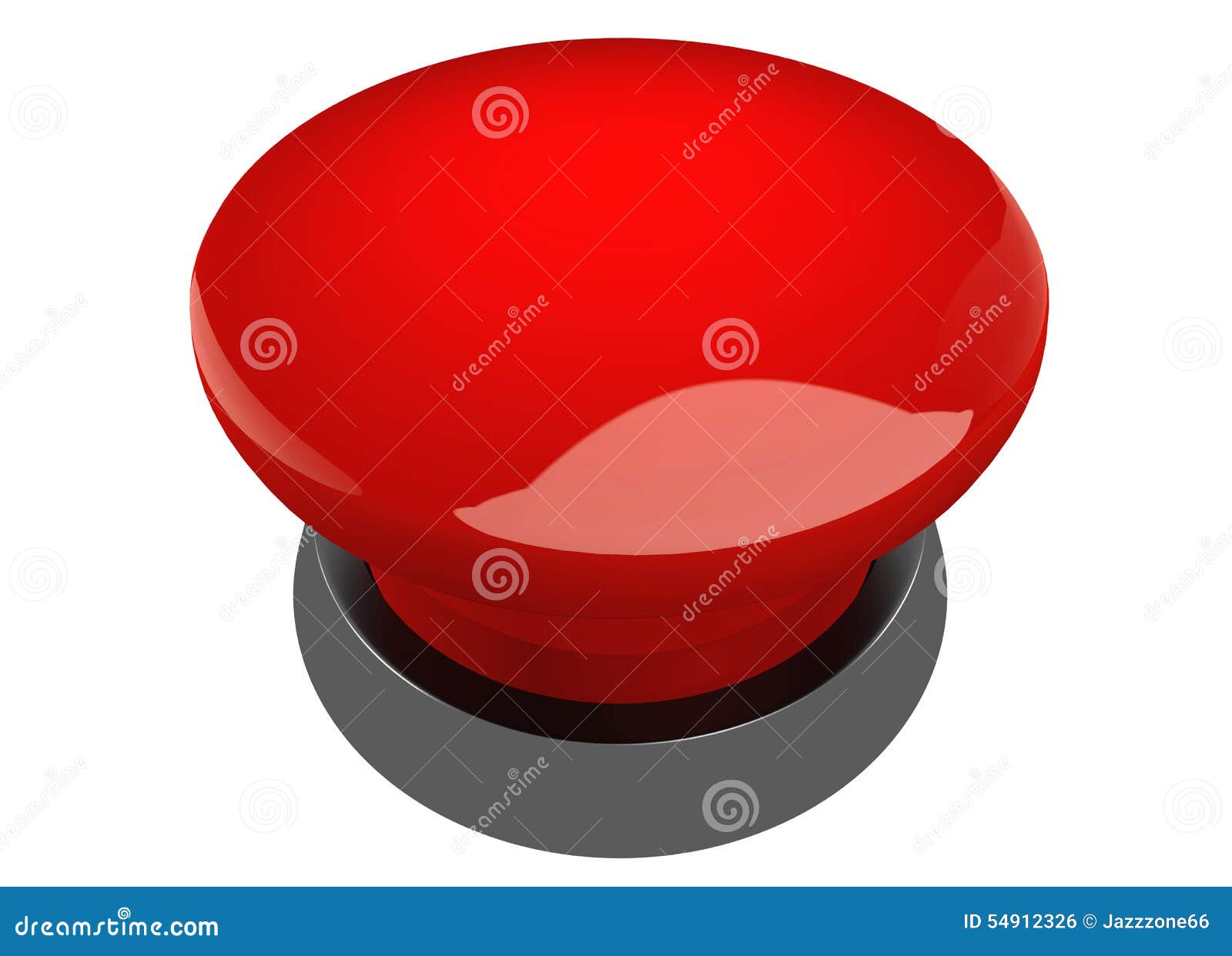 Bottone rosso del cicalino illustrazione di stock. Illustrazione di ...