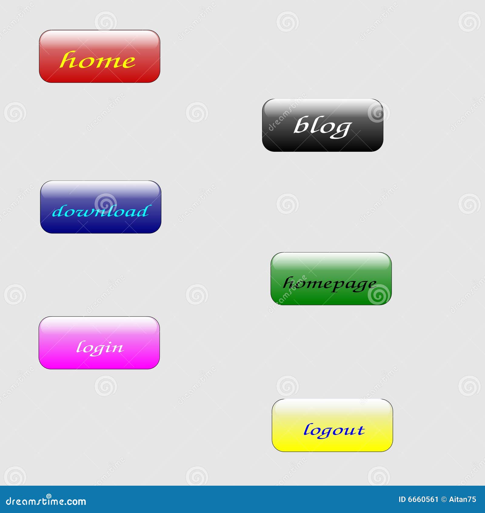 Bottoni Di WEB Immagine. Immagine: 6660561