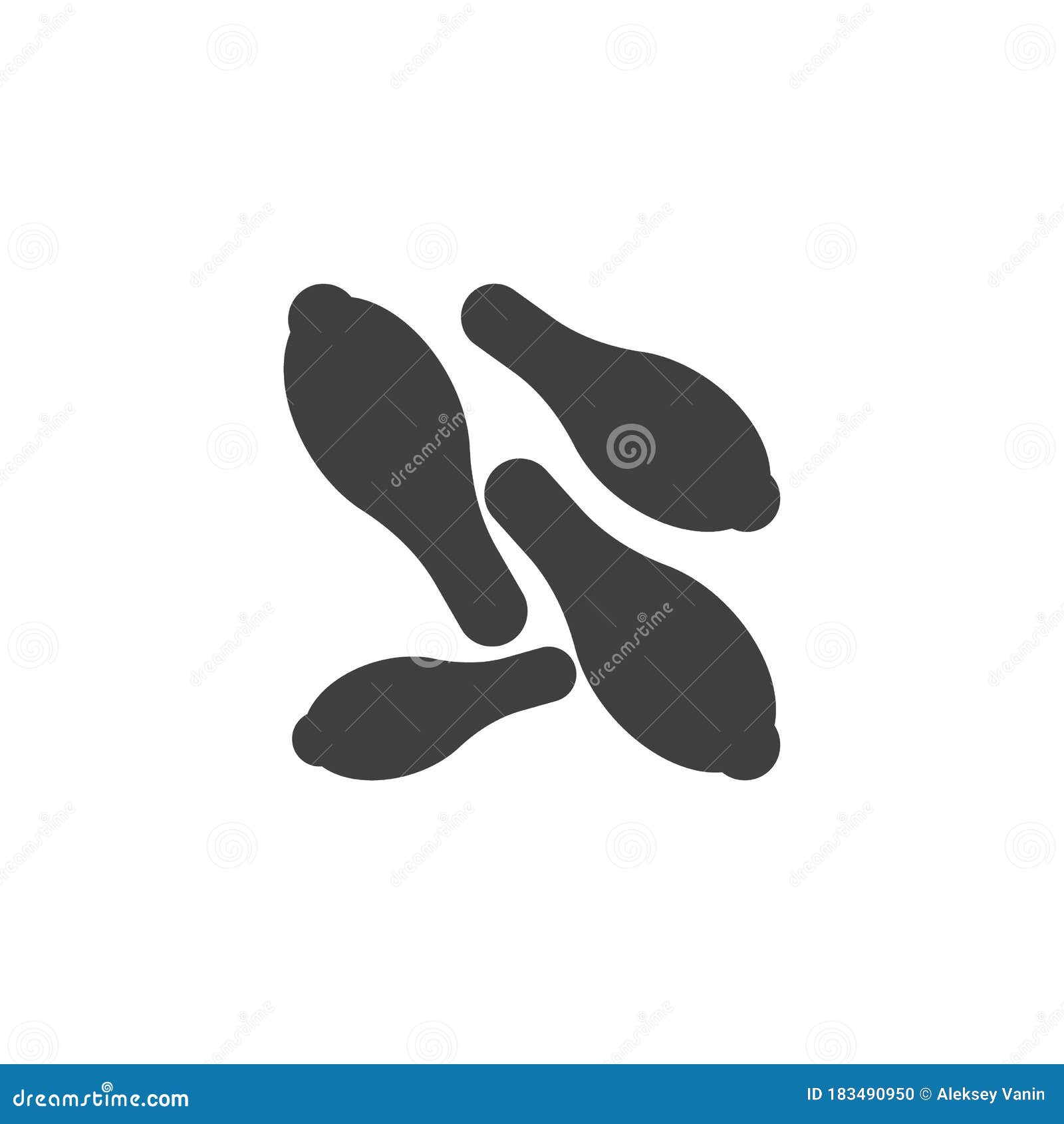 Botulism Bacteria Vector Icon Stock Vector - Illustration of solid ...