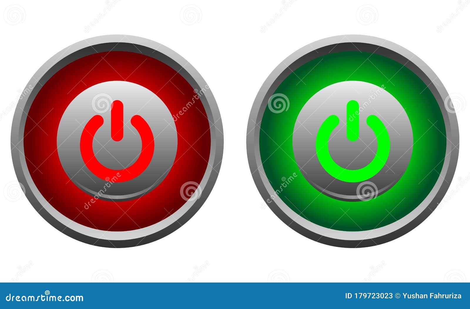 Botão Ligar E Desligar ícone Definir Vetor Ilustração do Vetor ... Botão Ligar E Desligar ícone Definir Vetor Ilustração do Vetor ...
