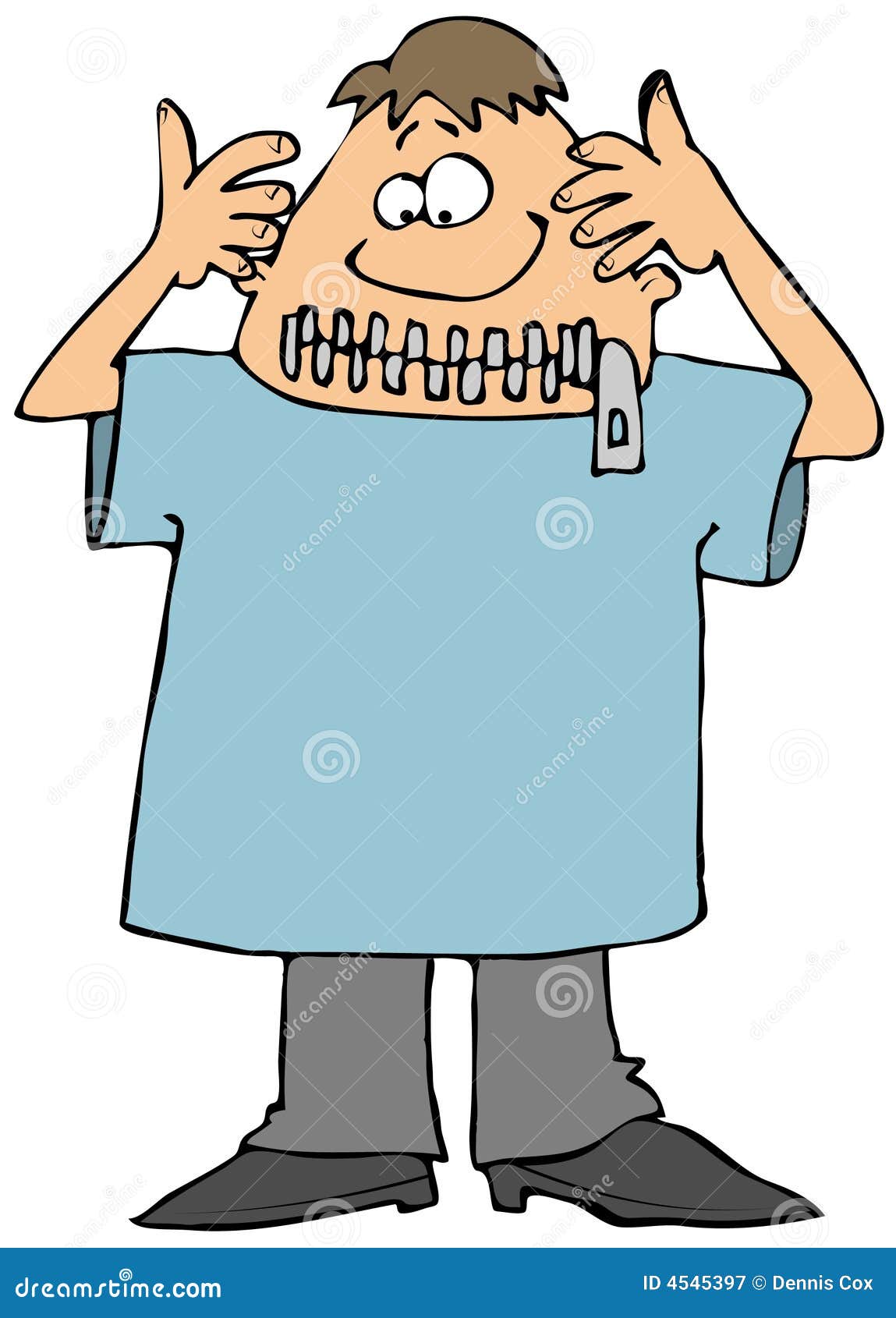 Bouche de tirette illustration stock. Illustration du tirette - 4545397