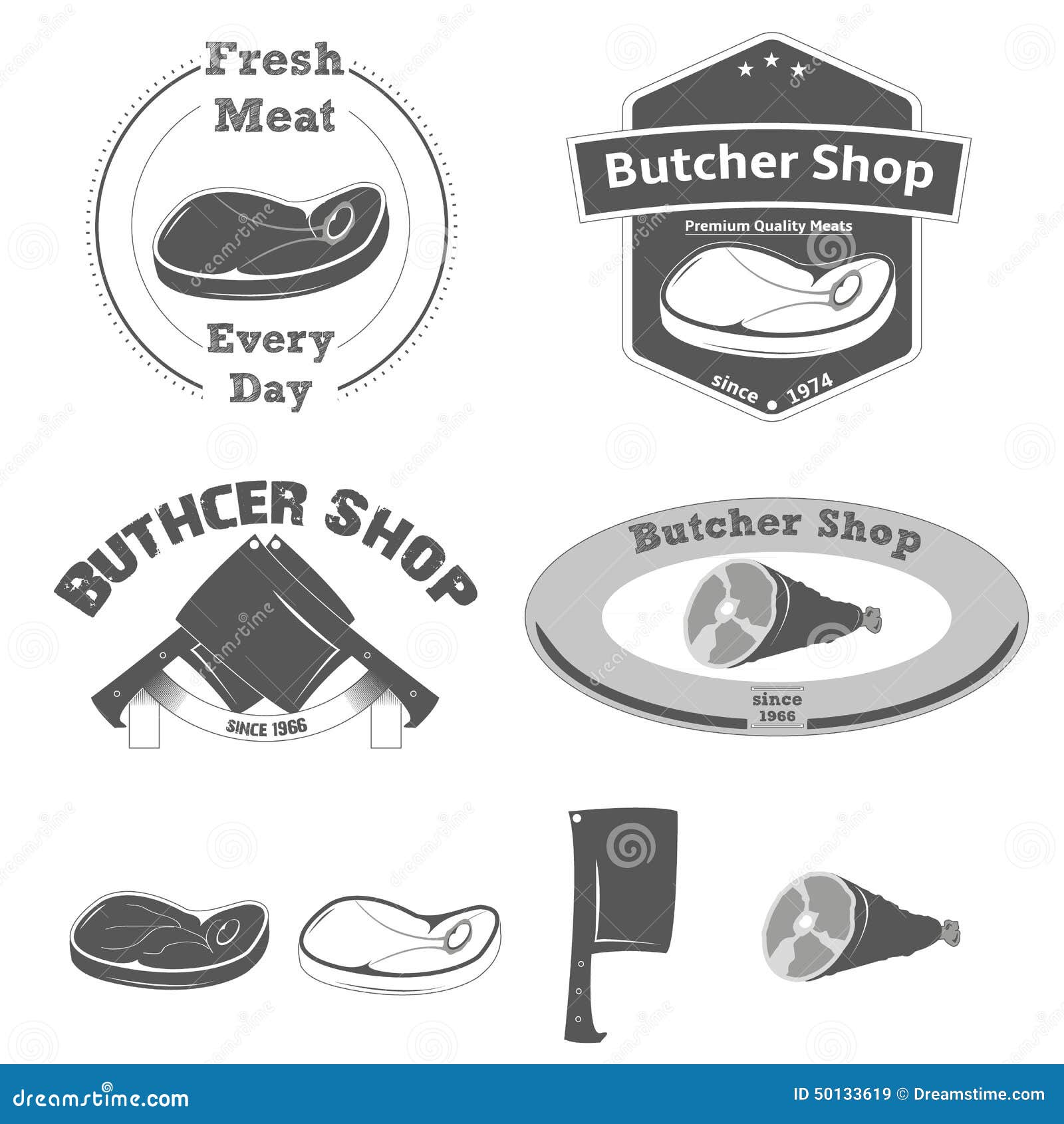 Boucher Shop Logo illustration de vecteur. Illustration du insignes ...