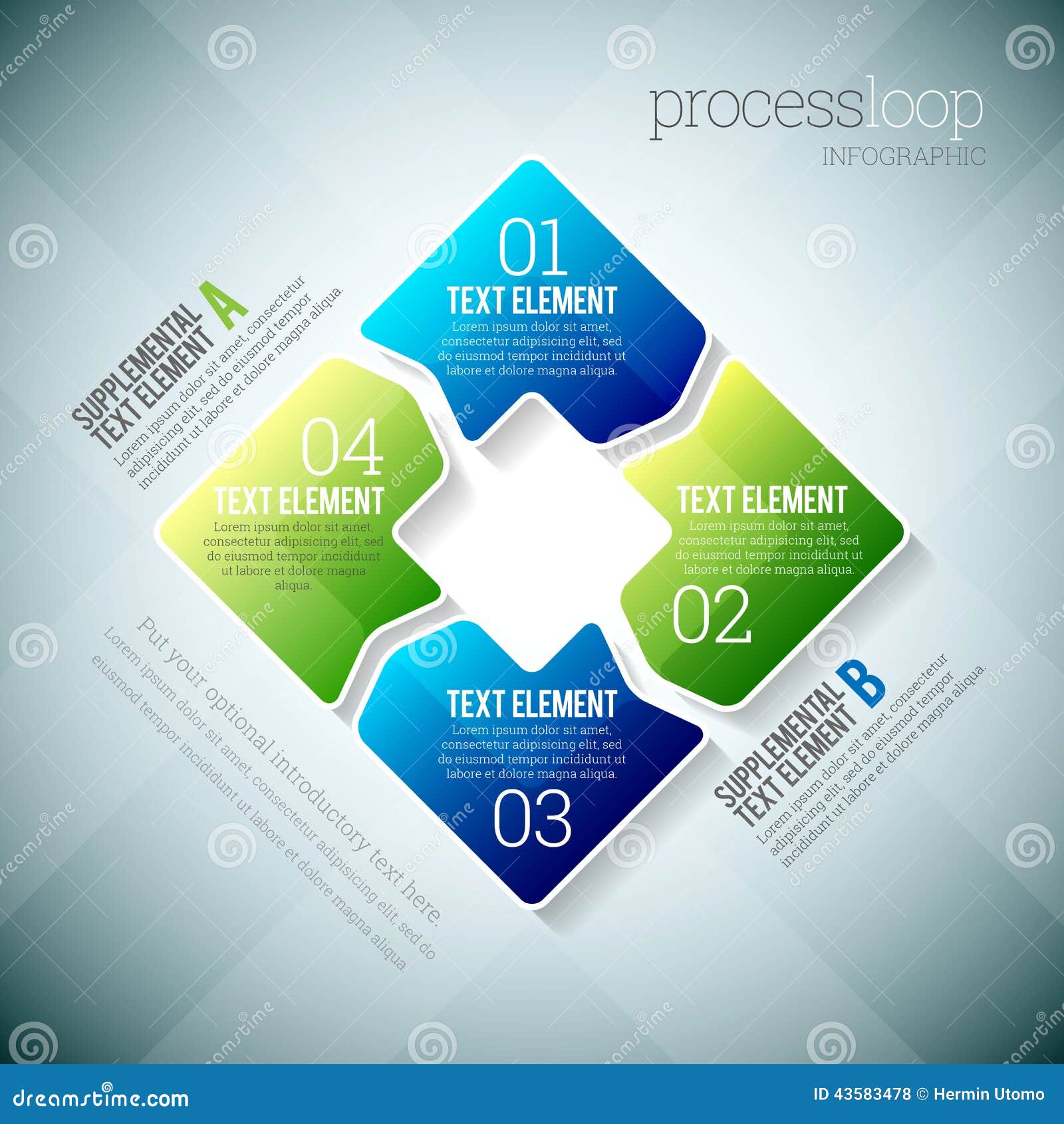 Boucle De Processus Infographic Illustration de Vecteur - Illustration ...