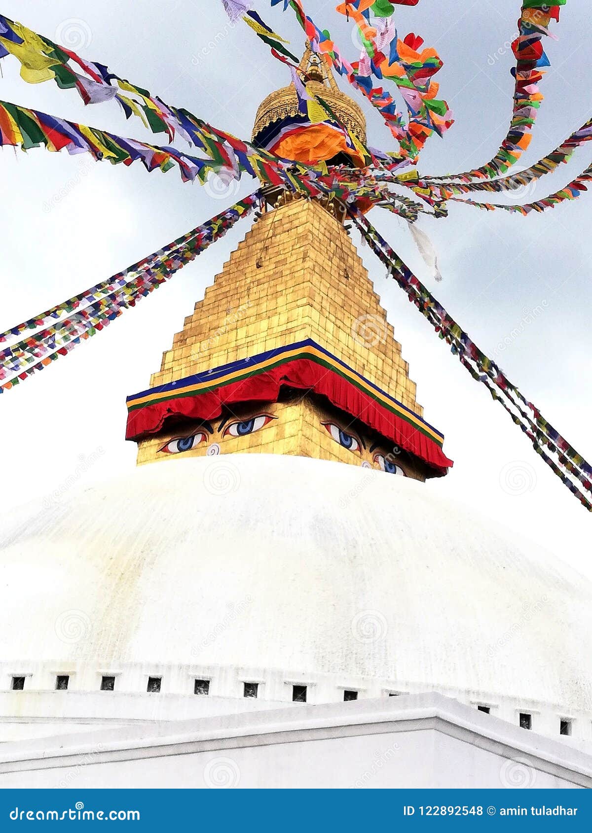 Boudha stock photo. Image of buddhist, stupa, boudha - 122892548