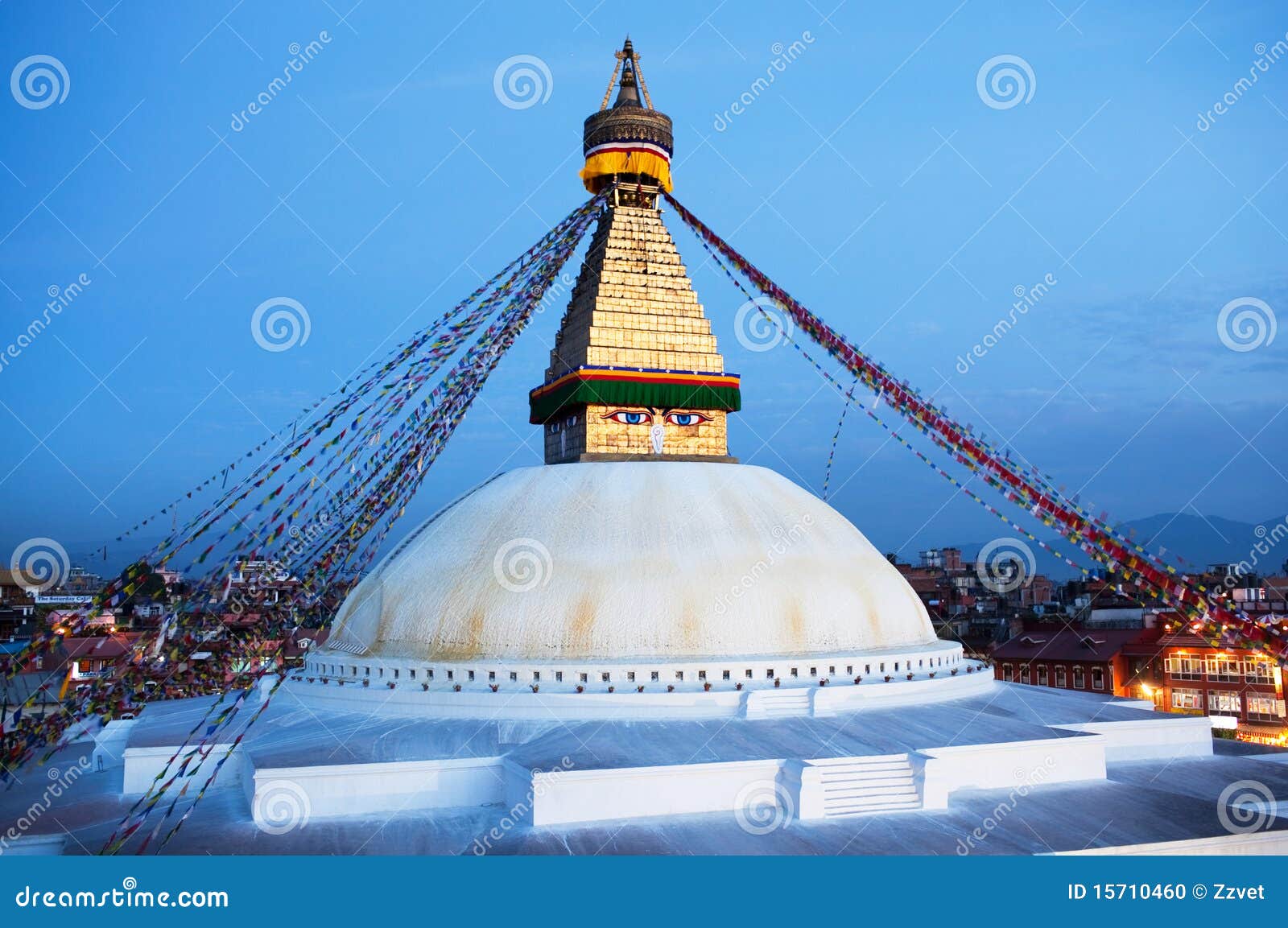 Boudhanath (Boudnath) Stupa in the Kathmandu Stock Photo - Image of ...