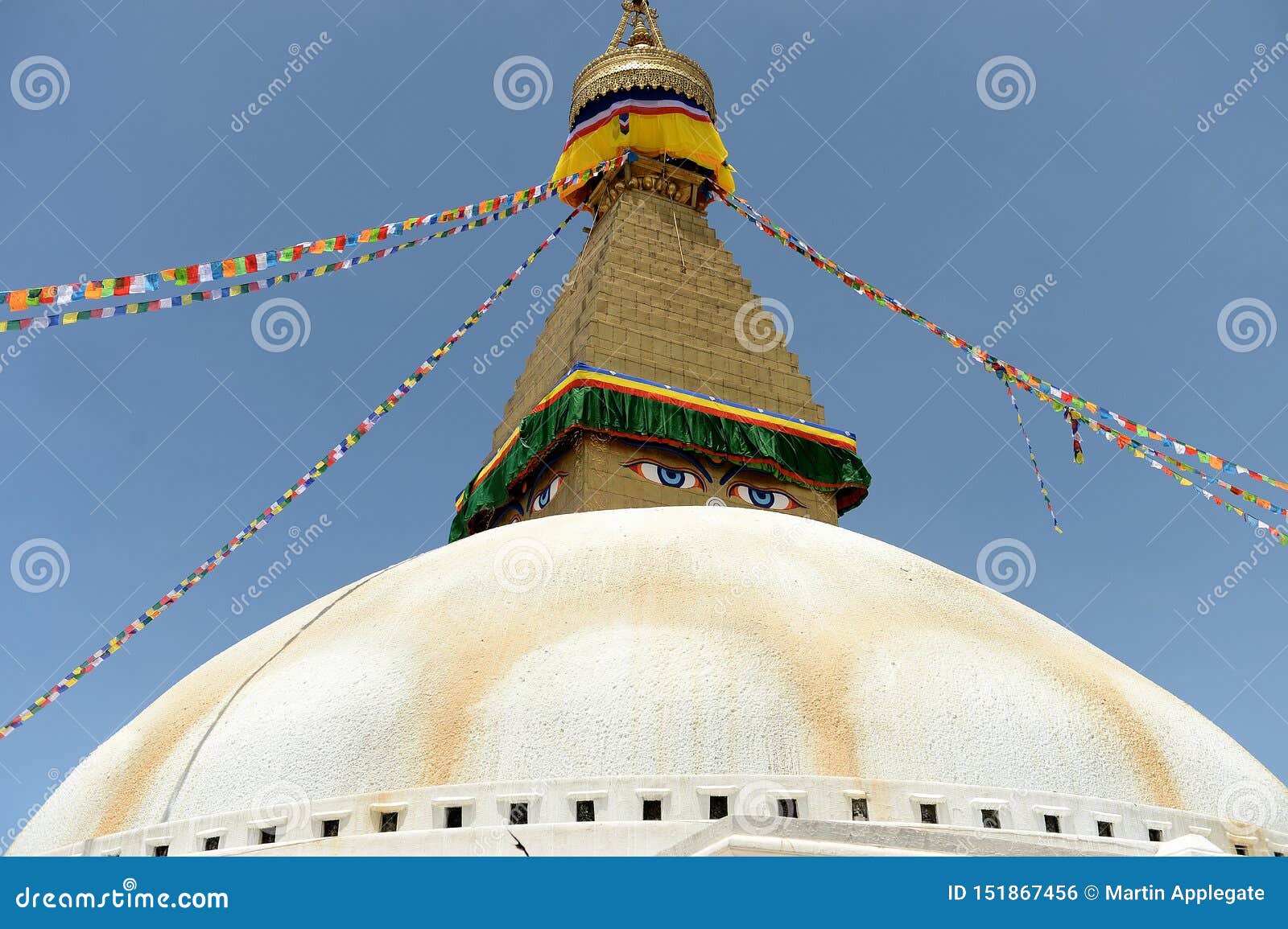 Boudhanath Stupa stock photo. Image of flags, boudhanath - 151867456