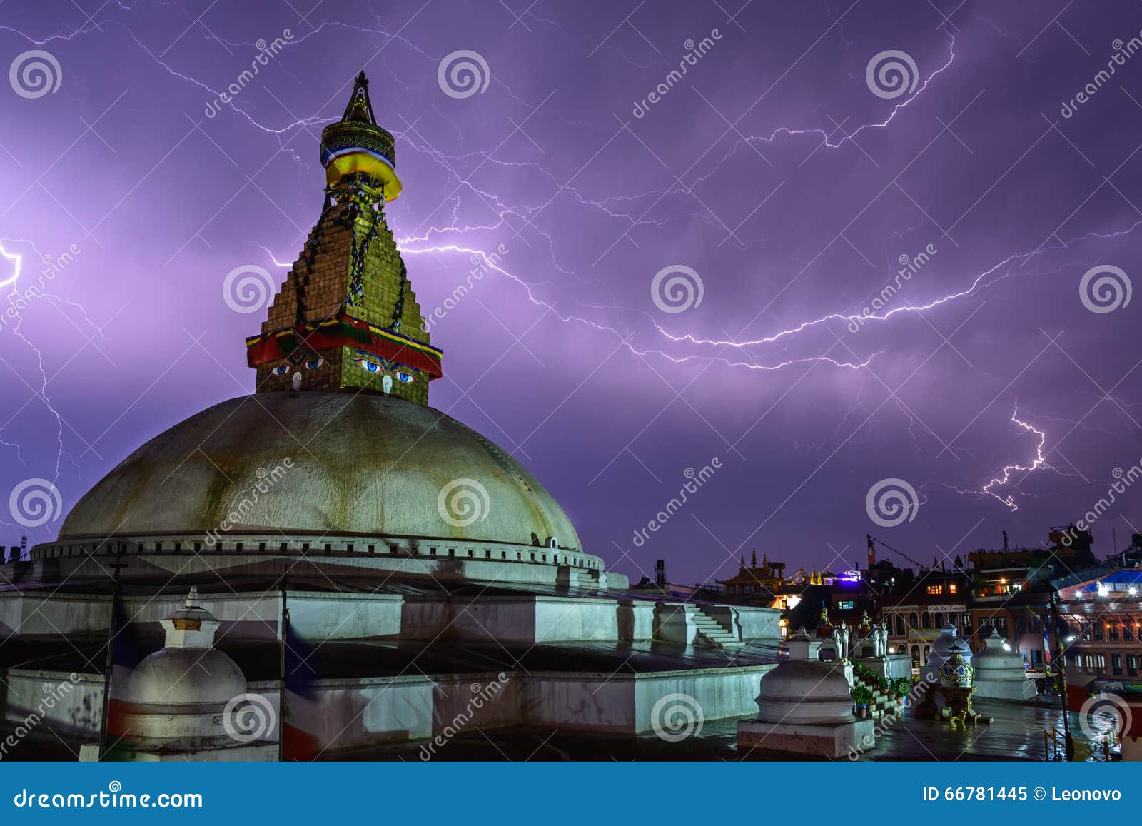 Boudhanath Stupa in Kathmandu, Nepal Stock Image - Image of nepali ...