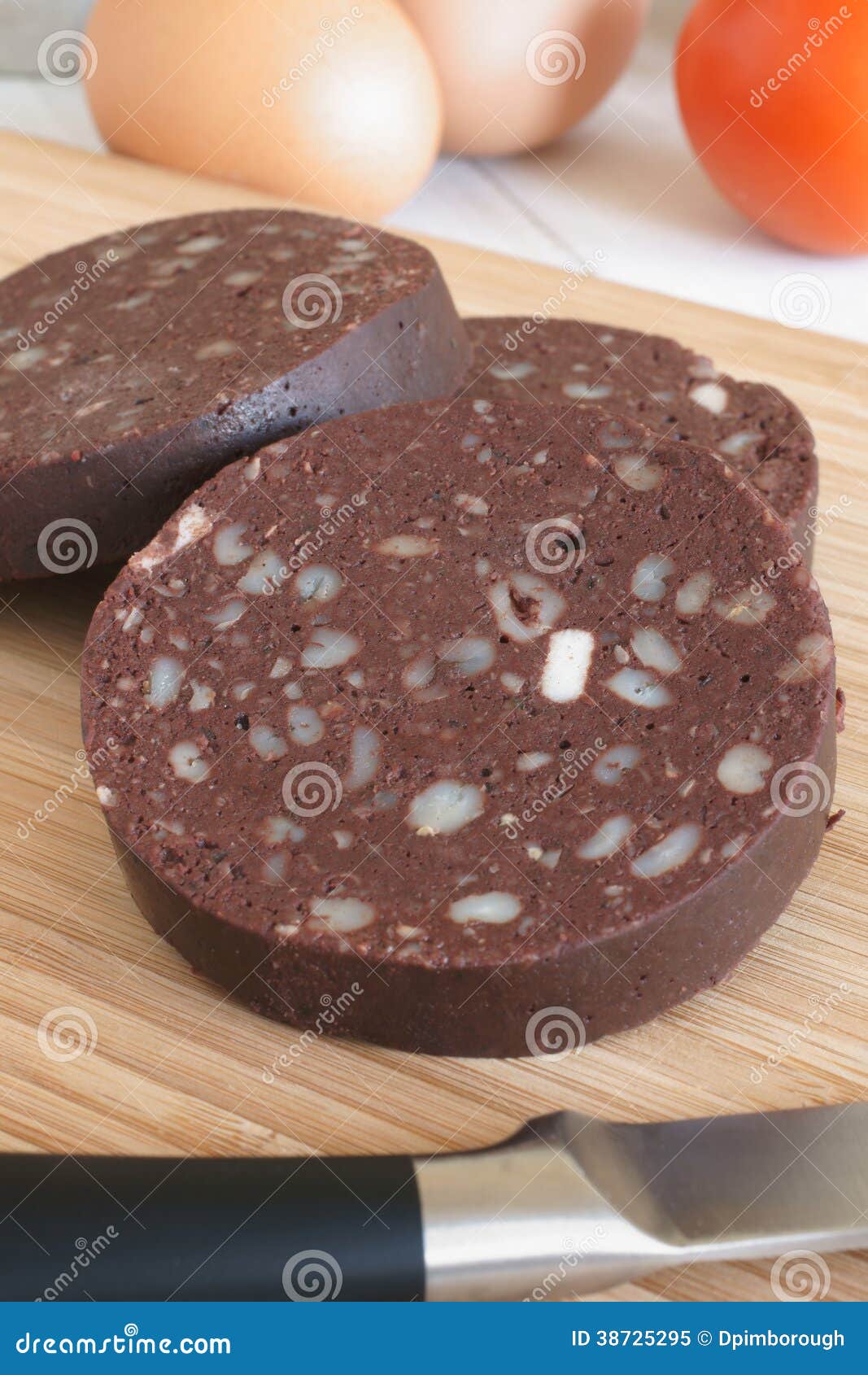 Boudin image stock. Image du saucisse, couteau, pudding - 38725295