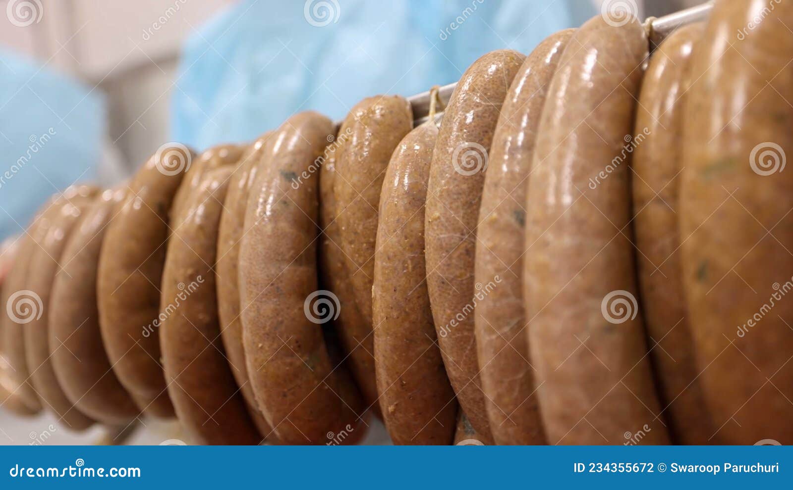 Boudin (boudain) a Pork and Rice Cajun Sausage Stock Photo - Image of ...