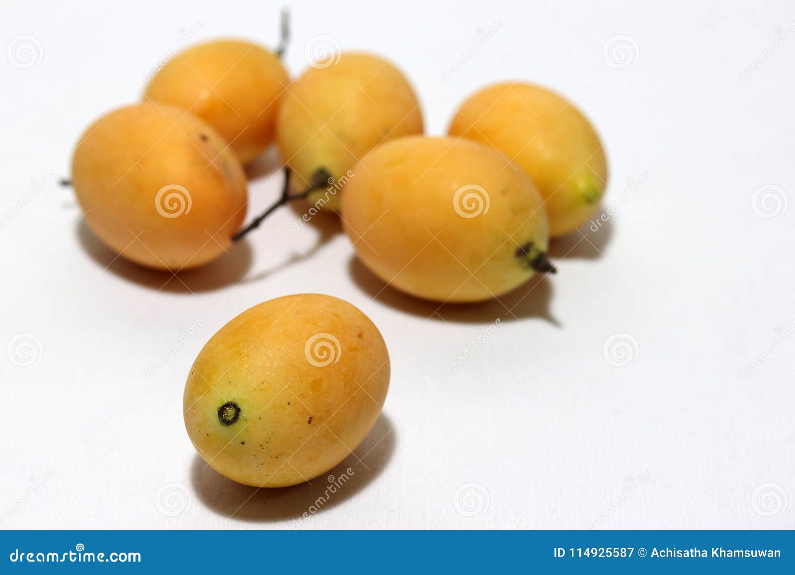 Bouea Macrophylla, Commonly Known As Gandaria Put Stack on White ...