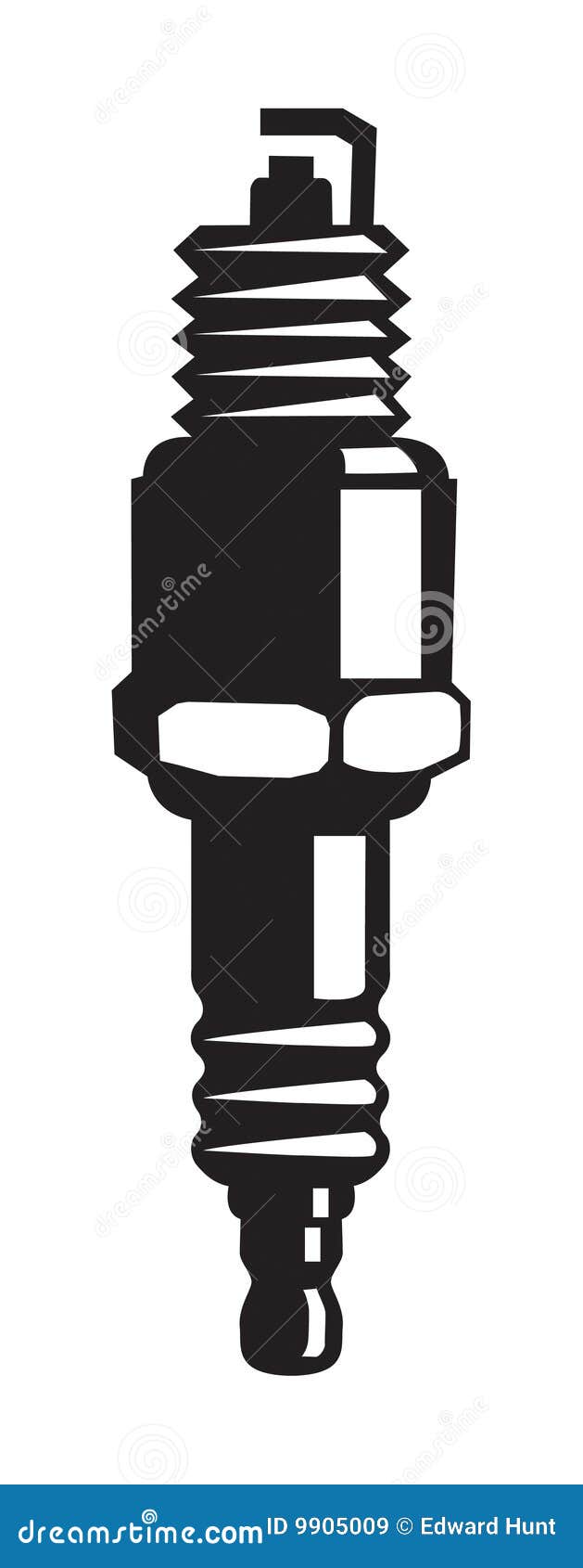 Bougie vector illustratie. Illustration of vonk, automobiel - 9905009