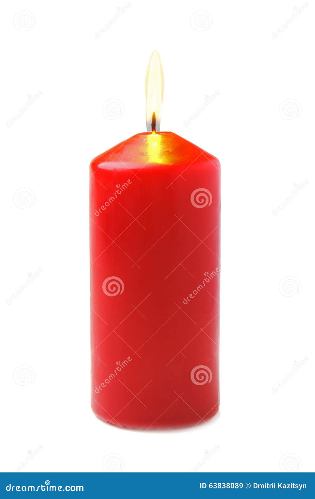 Bougie rouge image stock. Image du symboles, lumière - 63838089