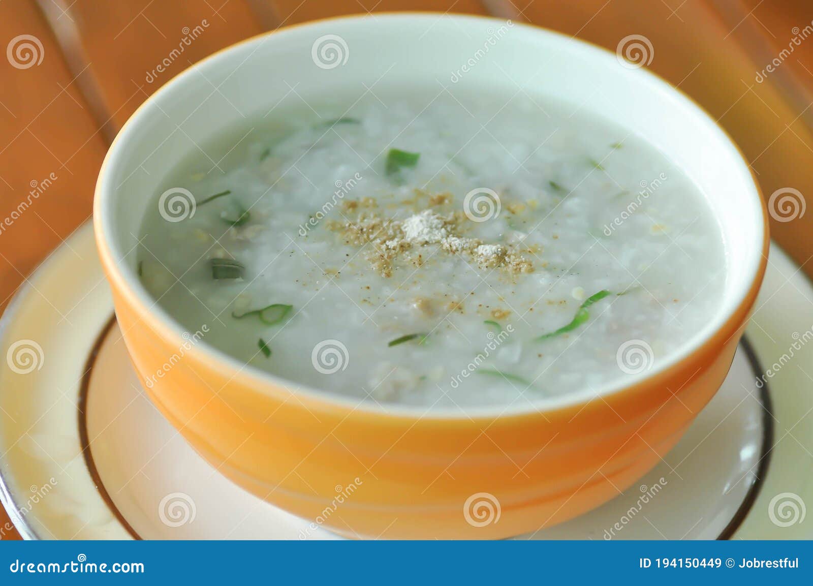Bouillie De Riz Ou De Porridge Congee Image stock - Image du ...