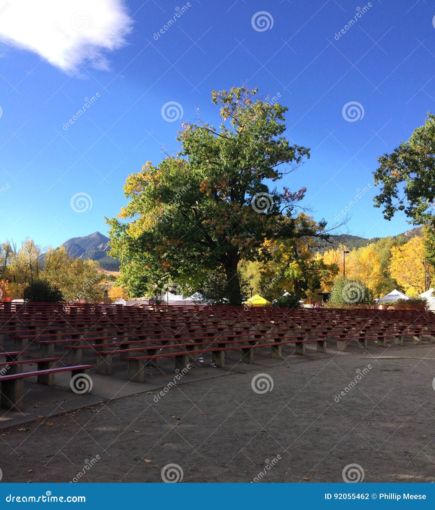 Boulder Colorado Central Park,Amphitheater Stock Photo - Image of ...