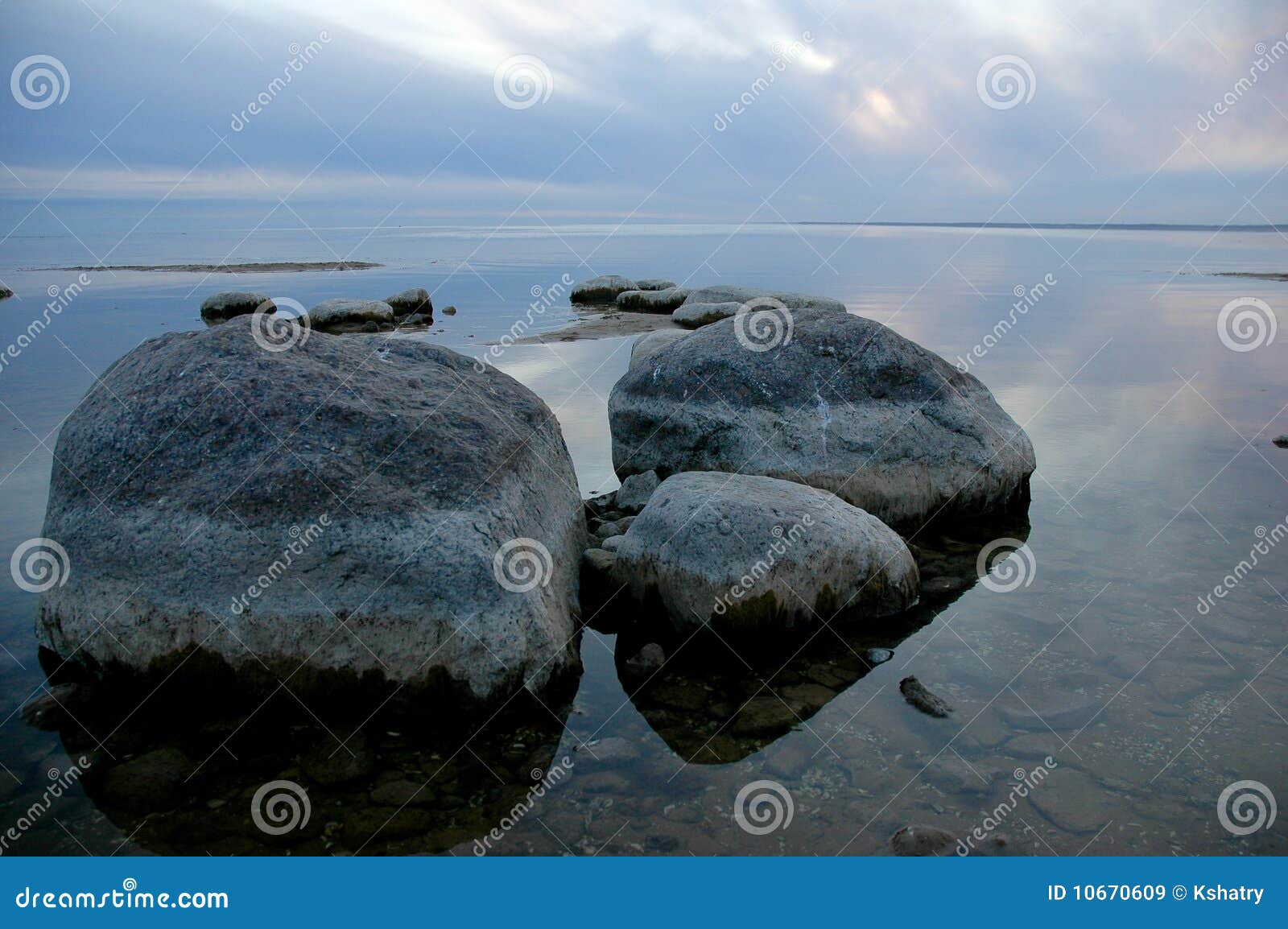Boulder beach stock image. Image of sunset, cloud, dusk - 10670609
