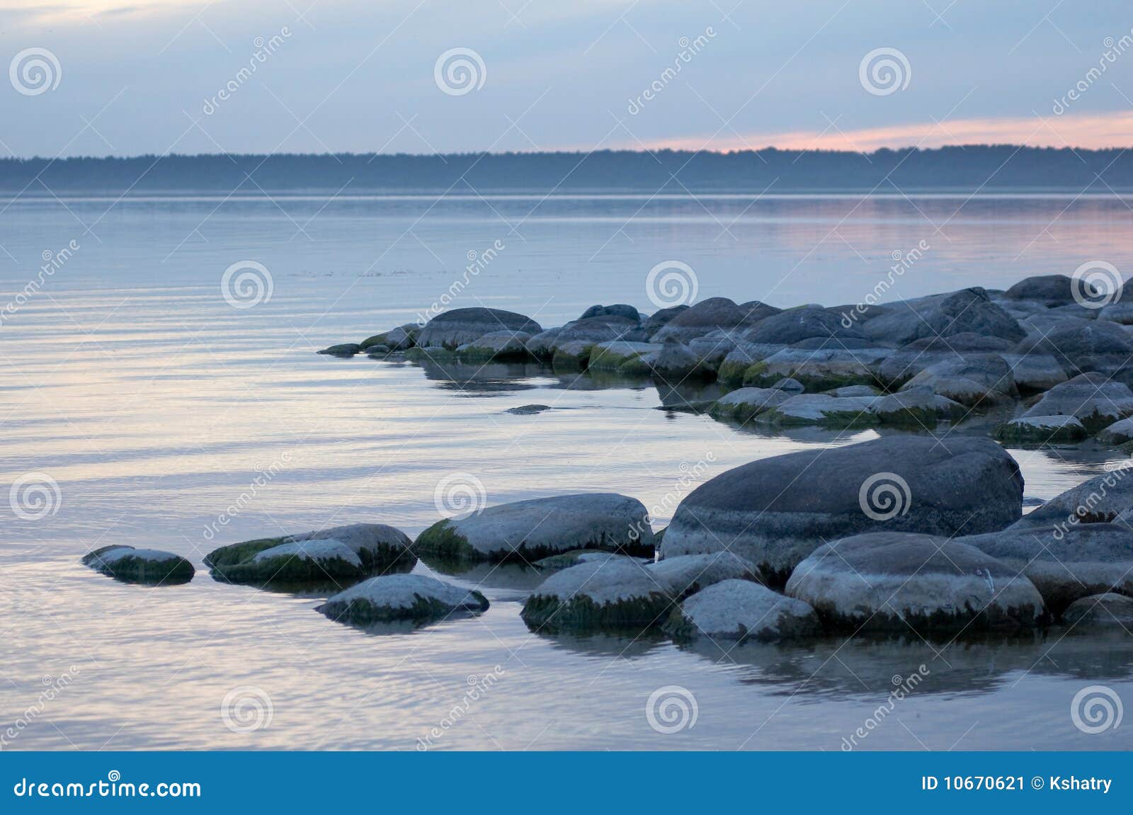Boulder beach stock image. Image of sunset, tide, lake - 10670621