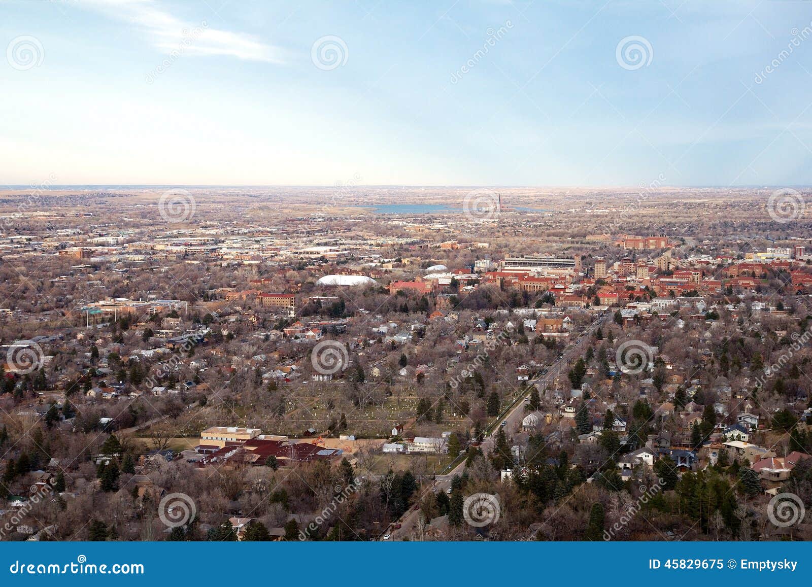Boulder, colorado stock image. Image of overlooking, boulder - 45829675